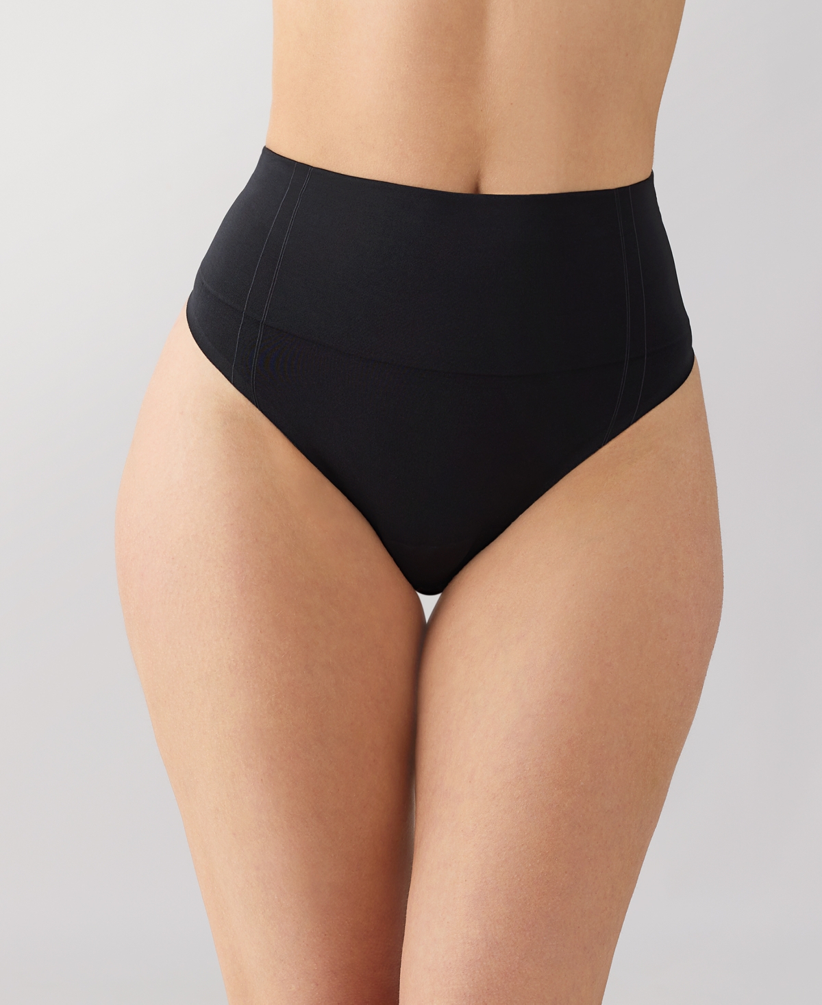 Click here for Wacoal Womens High-Rise Smooth Shaping Thong - Bla... prices