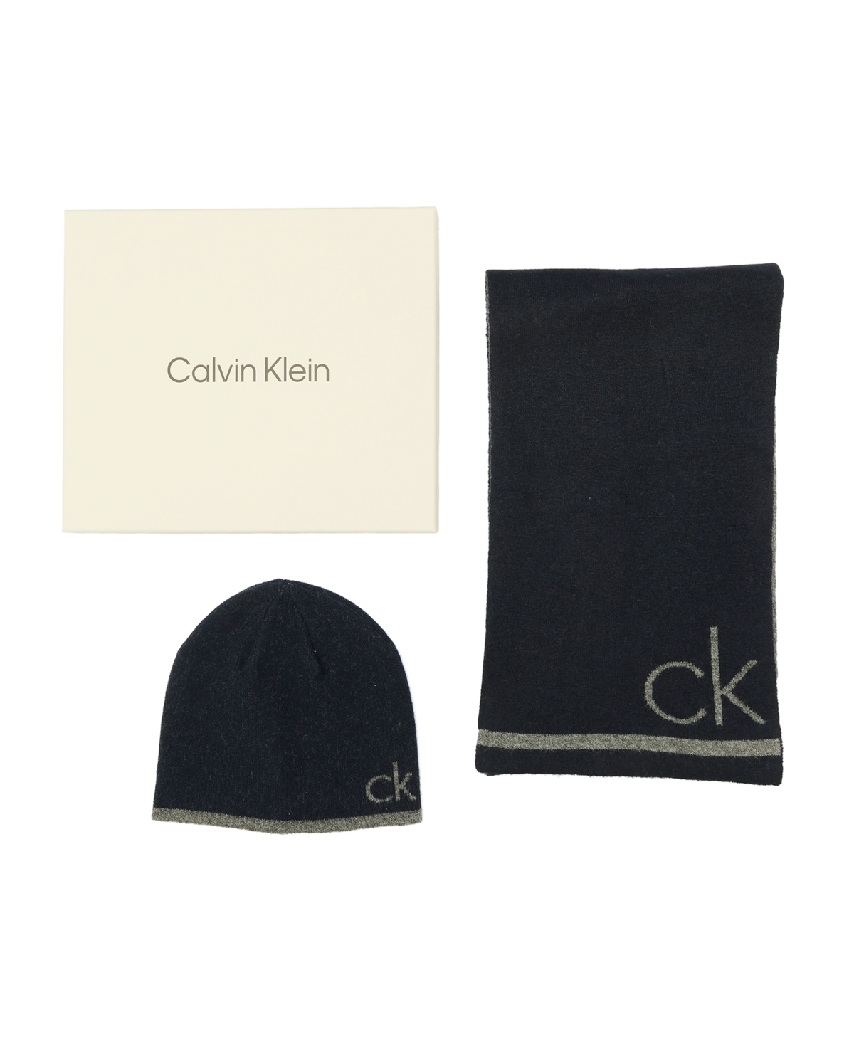 Click here for Calvin Klein Mens 2-Piece Fuzzy Scarf and Hat Set... prices