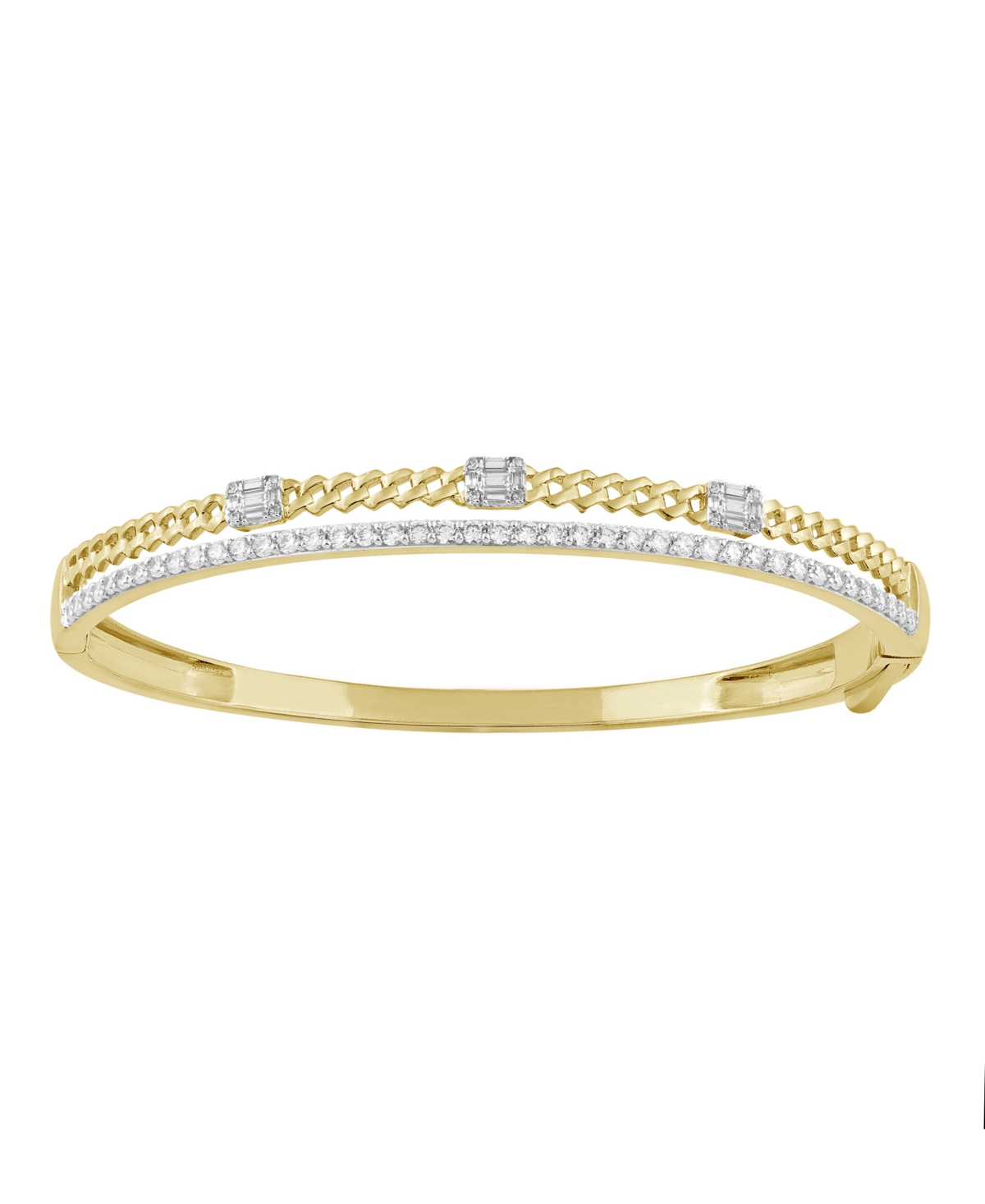 Click here for Macys Diamond Bangle Bracelet (1 ct. t.w.) in 10K... prices