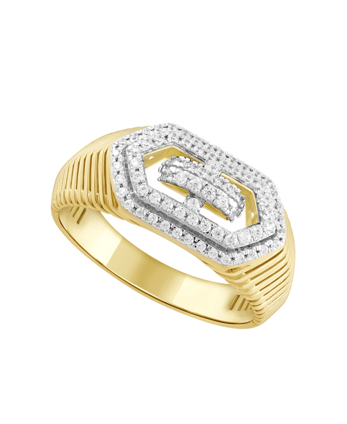 Click here for Macys Diamond Ring (1/4 ct. t.w.) in 10K Yellow Go... prices