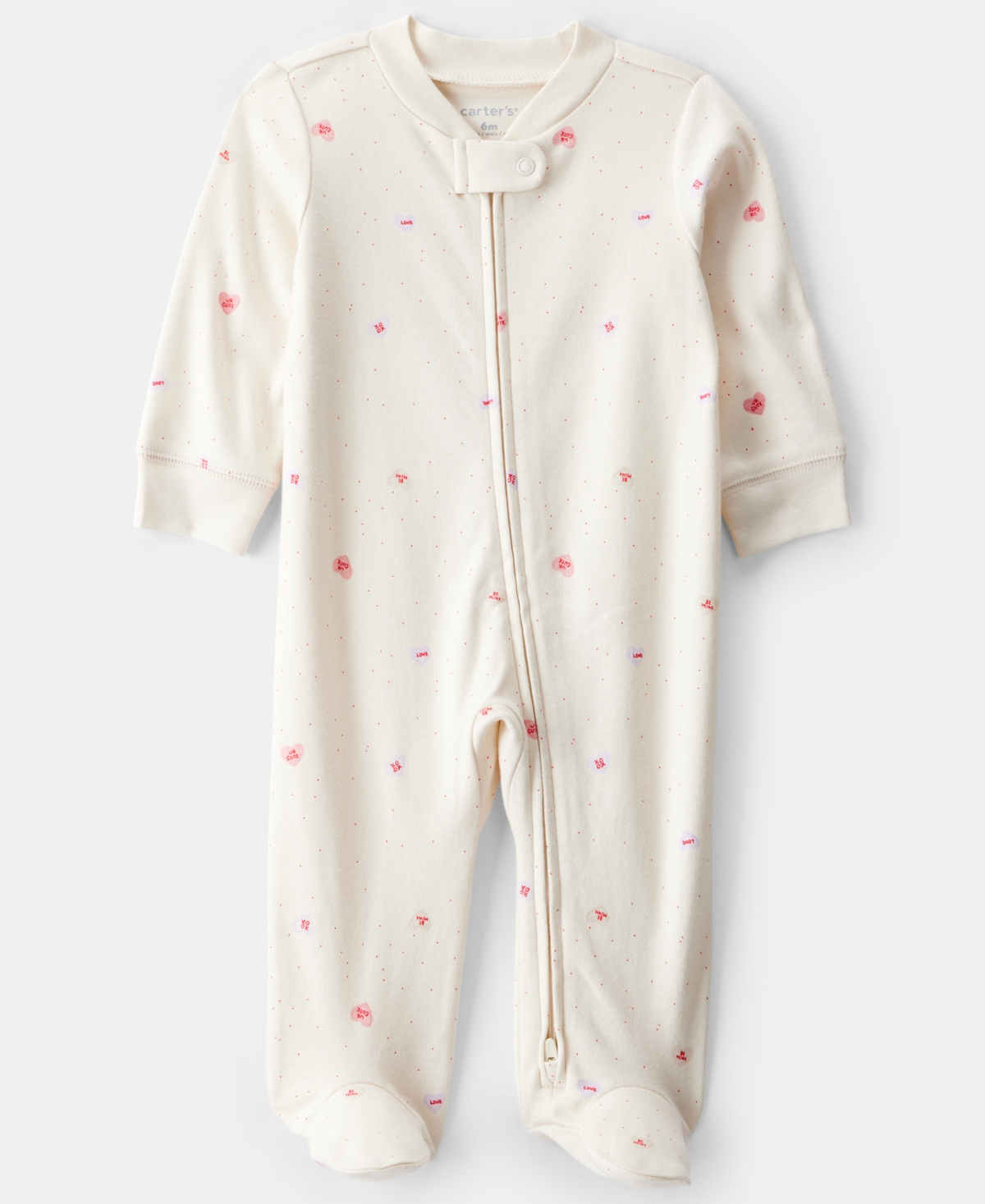 Click here for Carters Baby Girls Candy Heart Print Sleep and Pla... prices