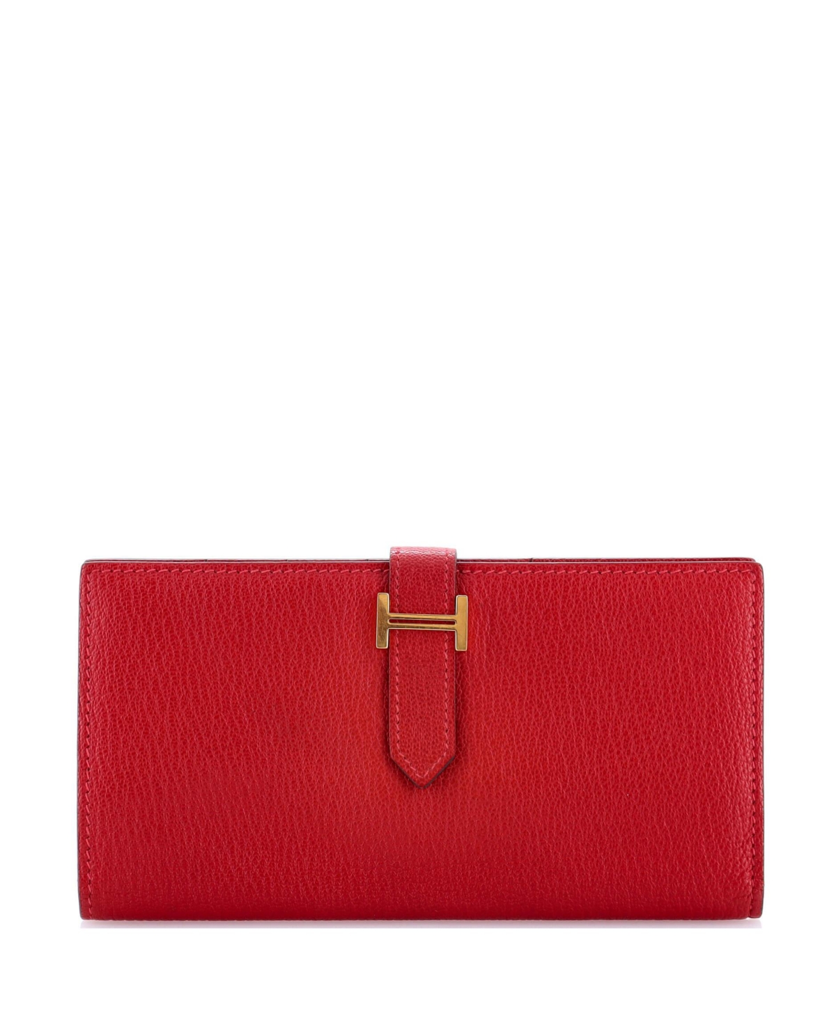 Click here for Pre-Owned Hermes Long Bearn Wallet Chevre Mysore -... prices