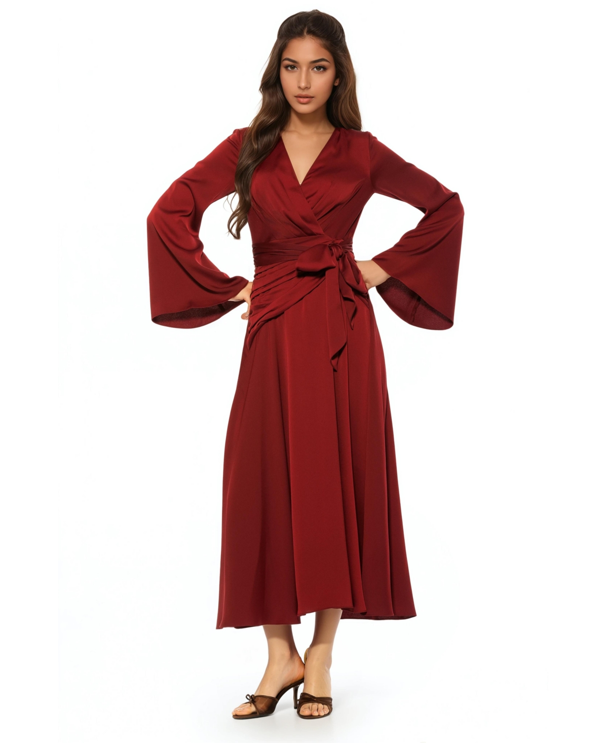 Click here for Alexia Admor Womens Sage Dress - Burgundy prices