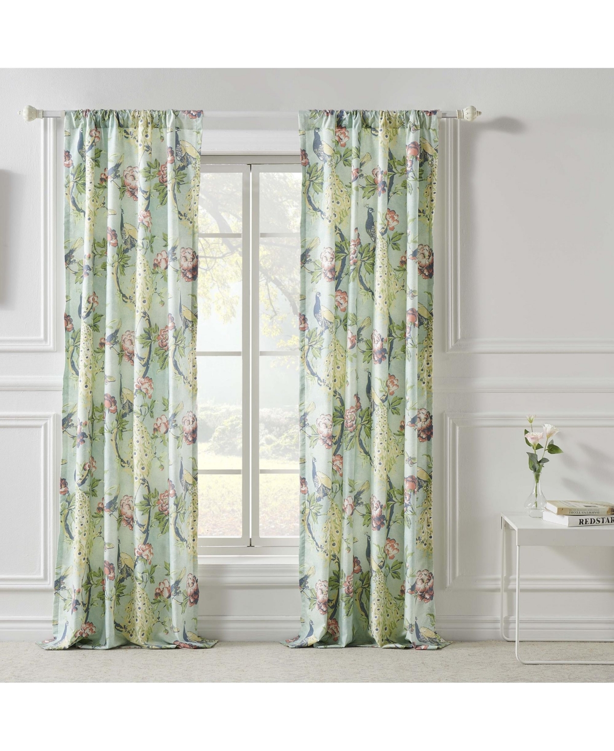 Click here for Pavona Enchanted Garden Curtain with Tie Backs 84&... prices