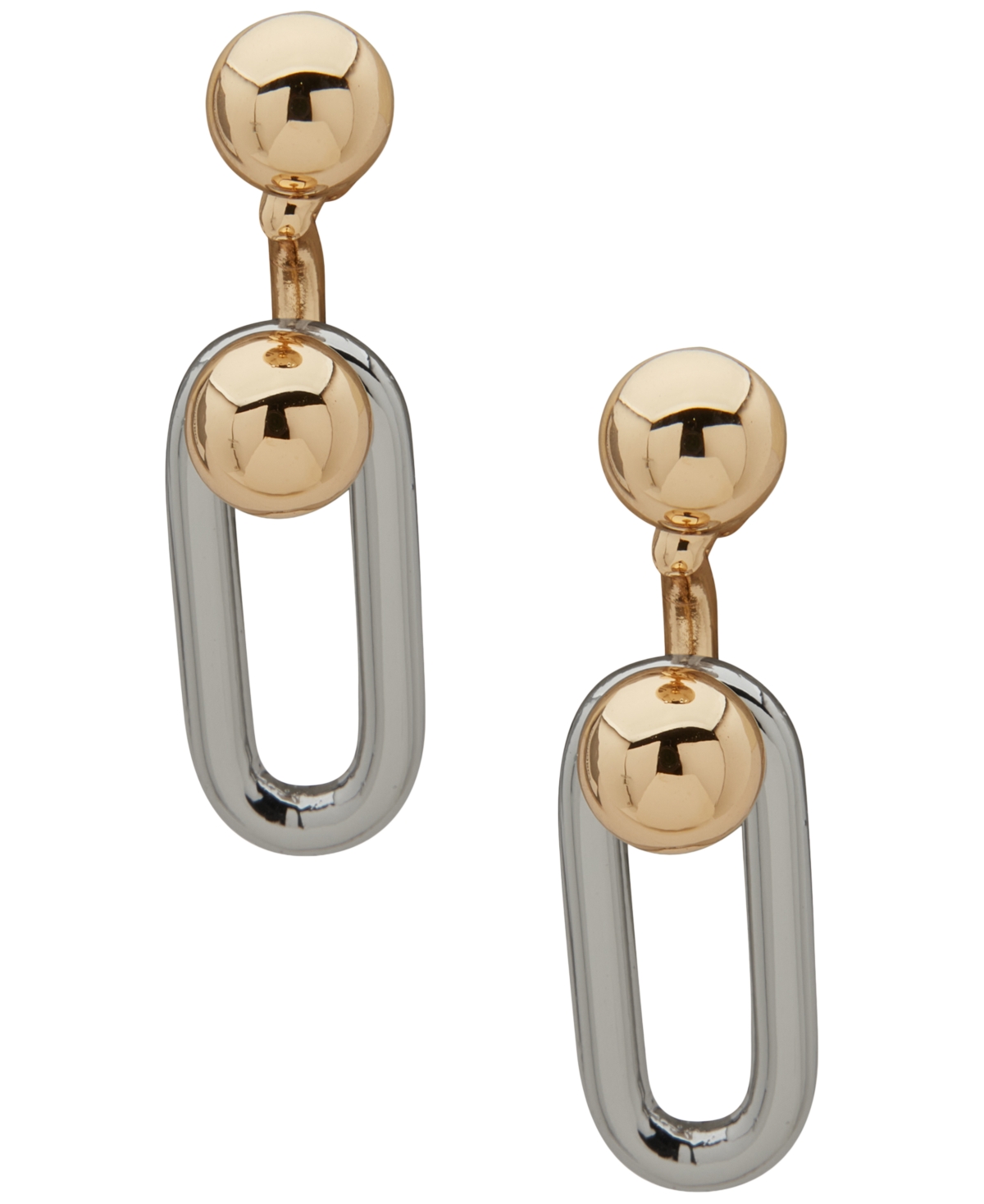 Click here for Dkny Two-Tone Drama Ball Link Drop Earrings - Two... prices
