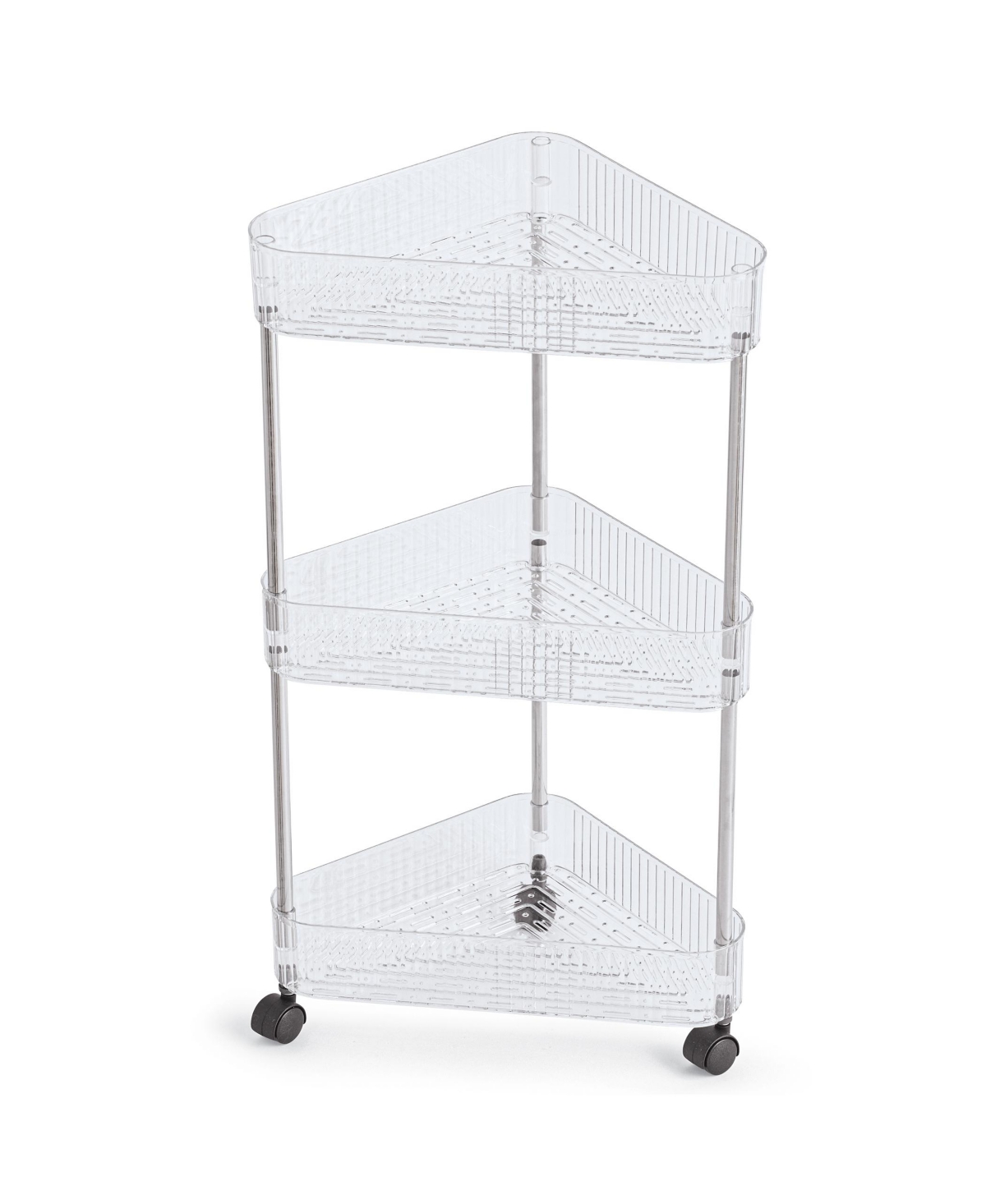 Click here for 3-Tier Corner Triangle Storage Shelf with Wheels -... prices