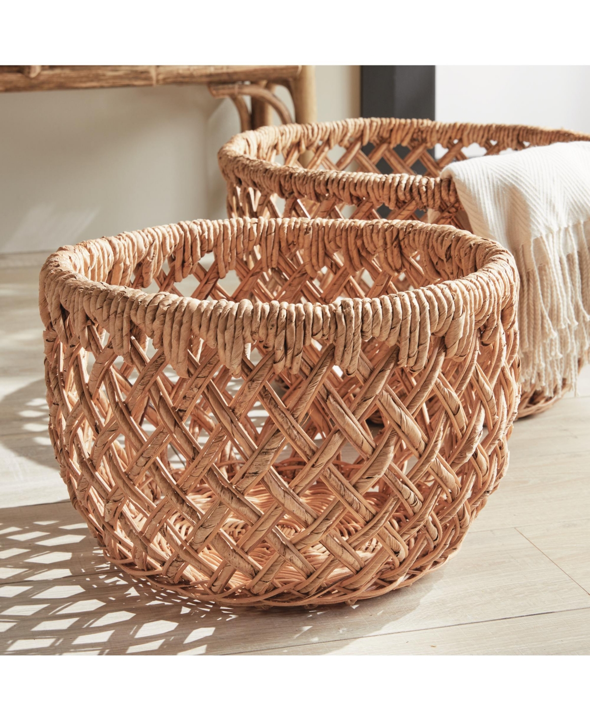 Click here for Emlyn Rattan Decorative Baskets Set of 2 Without H... prices