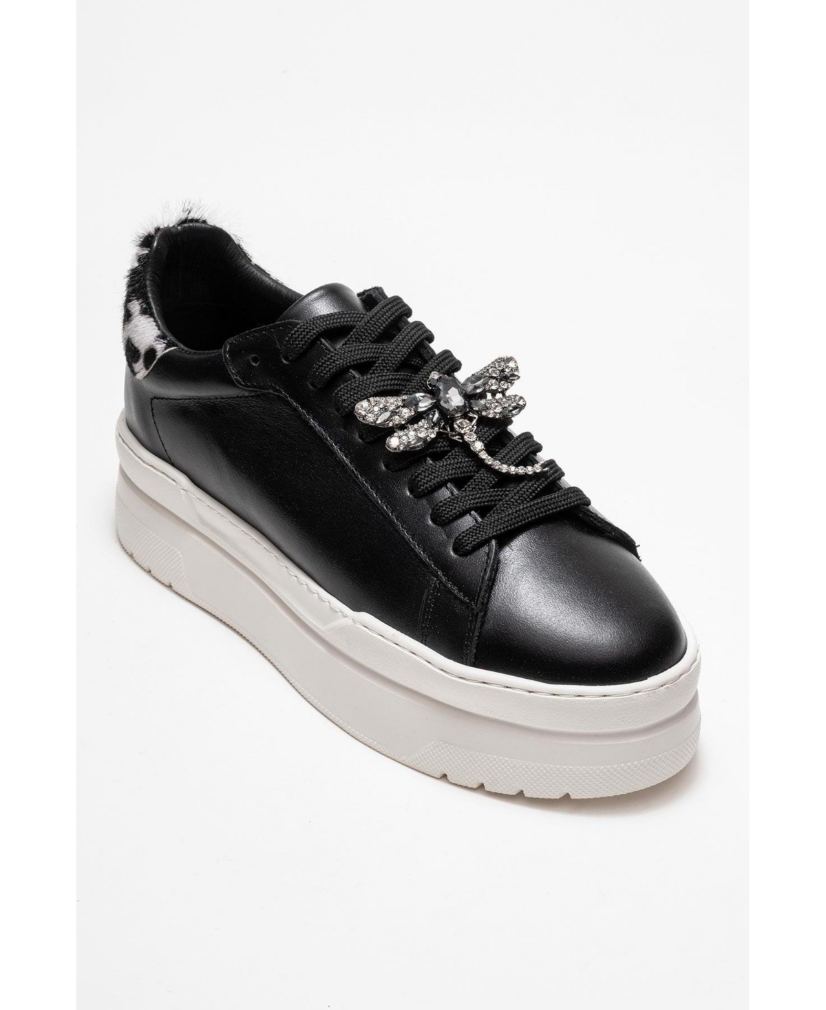 Click here for Forever & Always Shoes Laren Leather Buckle Sneake... prices