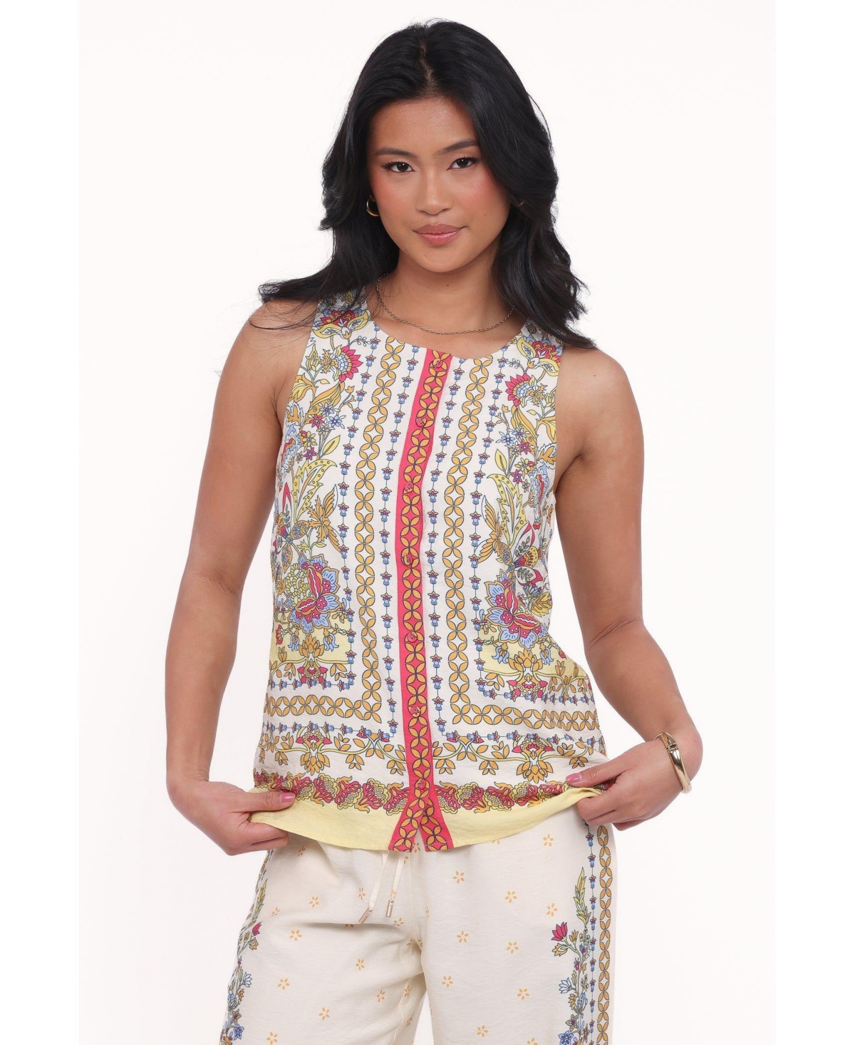 Click here for Petal and Pup Womens Zava Shell Top - Multi prices