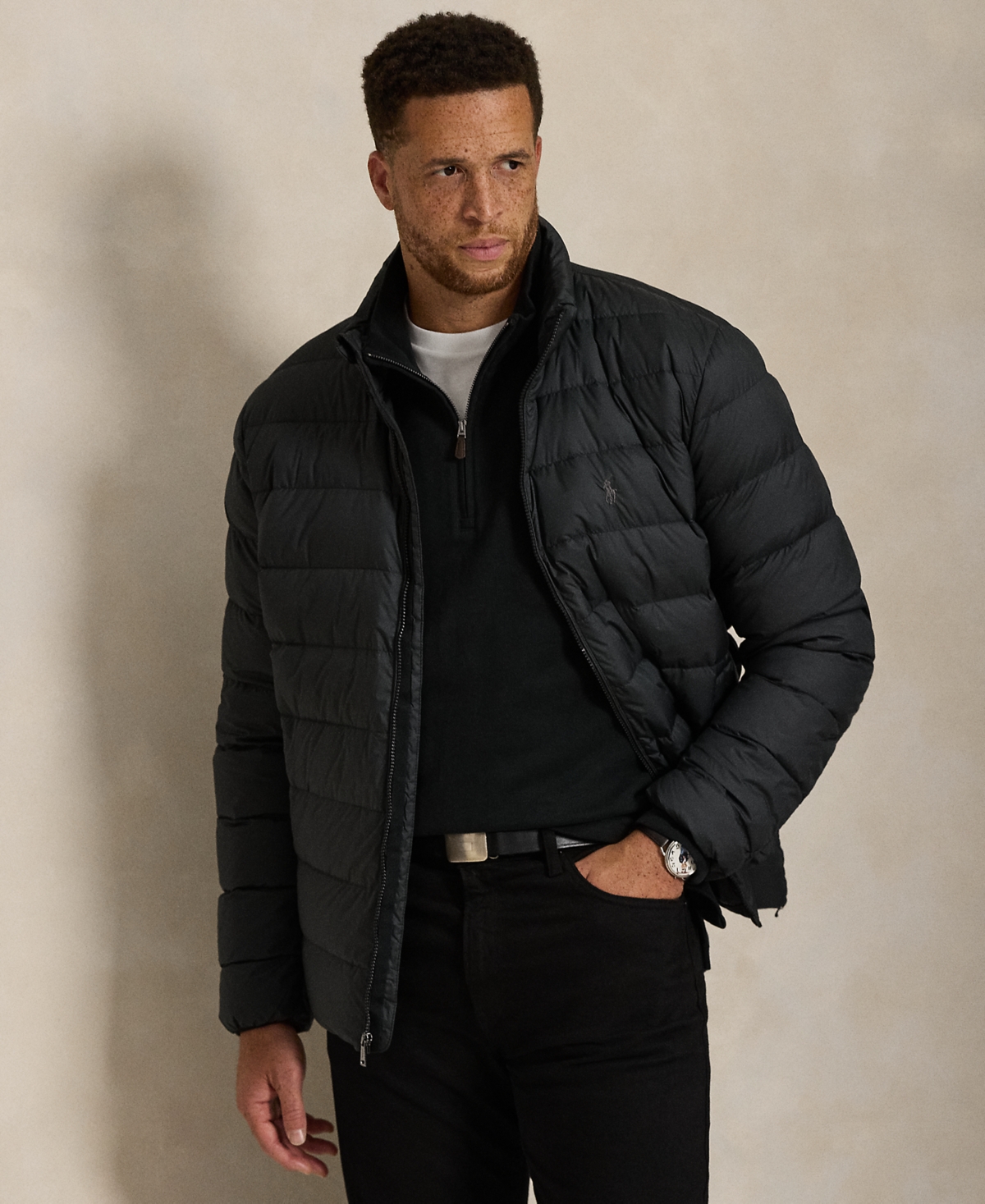 Click here for Polo Ralph Lauren Mens Big & Tall Packable Mock Ne... prices