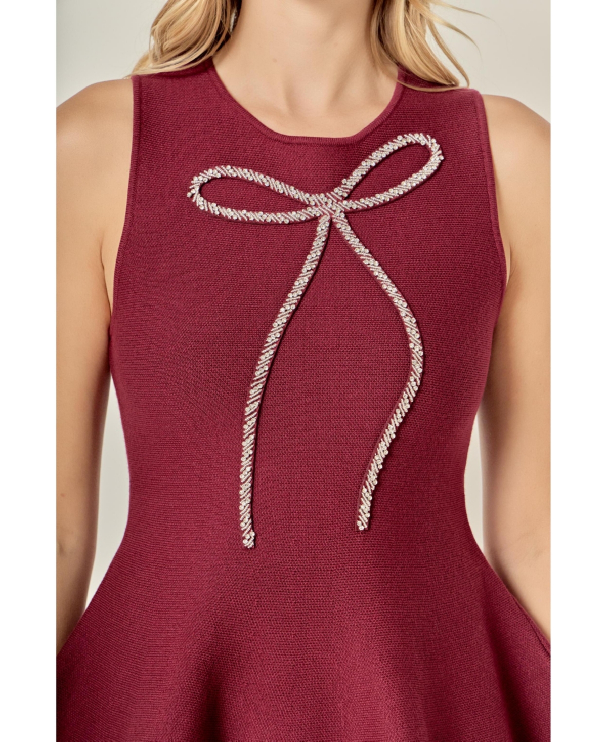 Click here for English Factory Womens Peplum Bow Embelisshed Top... prices