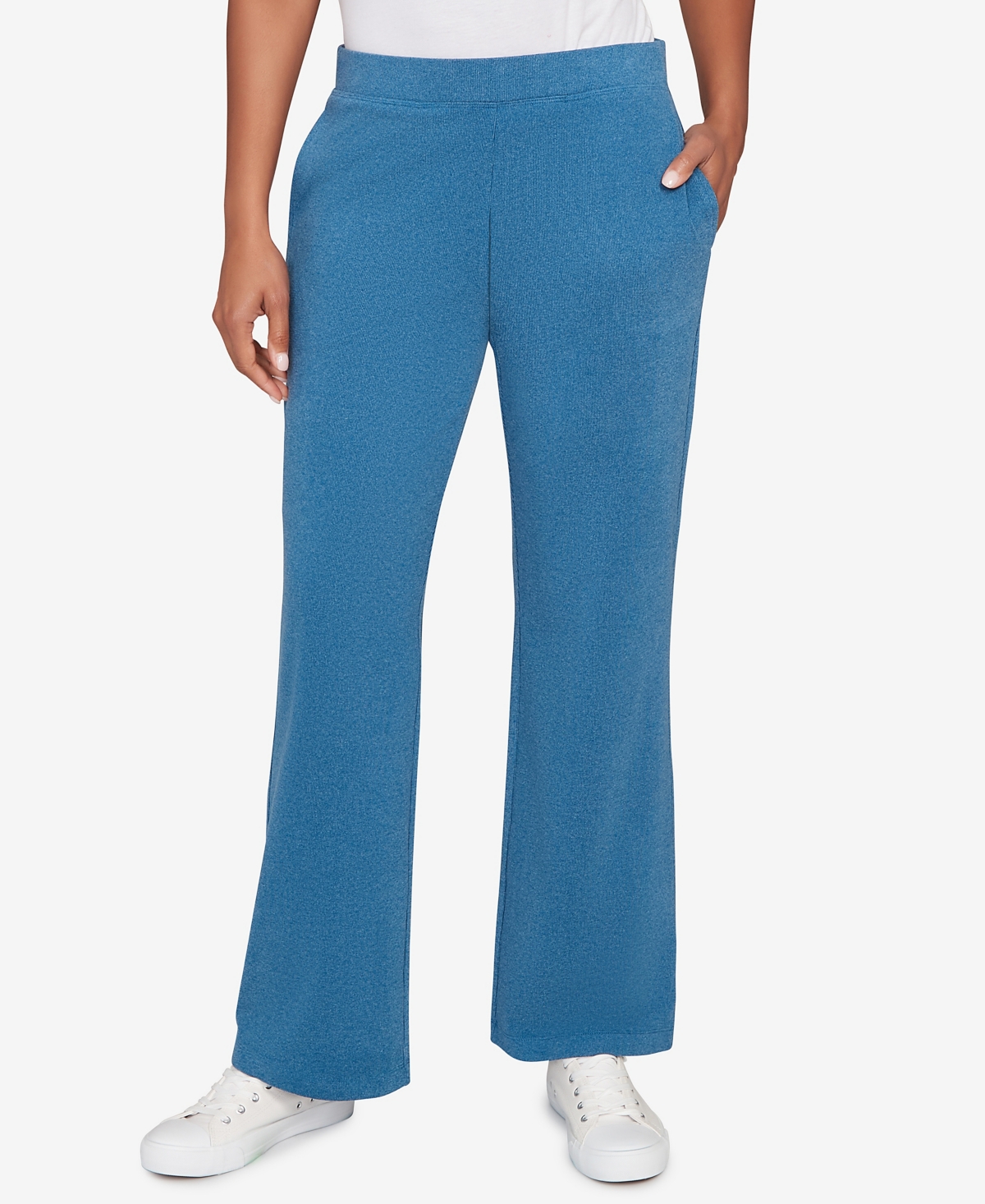 Click here for Ruby Rd. Petite Mid Rise Luxe Rib Knit Leisure Pan... prices