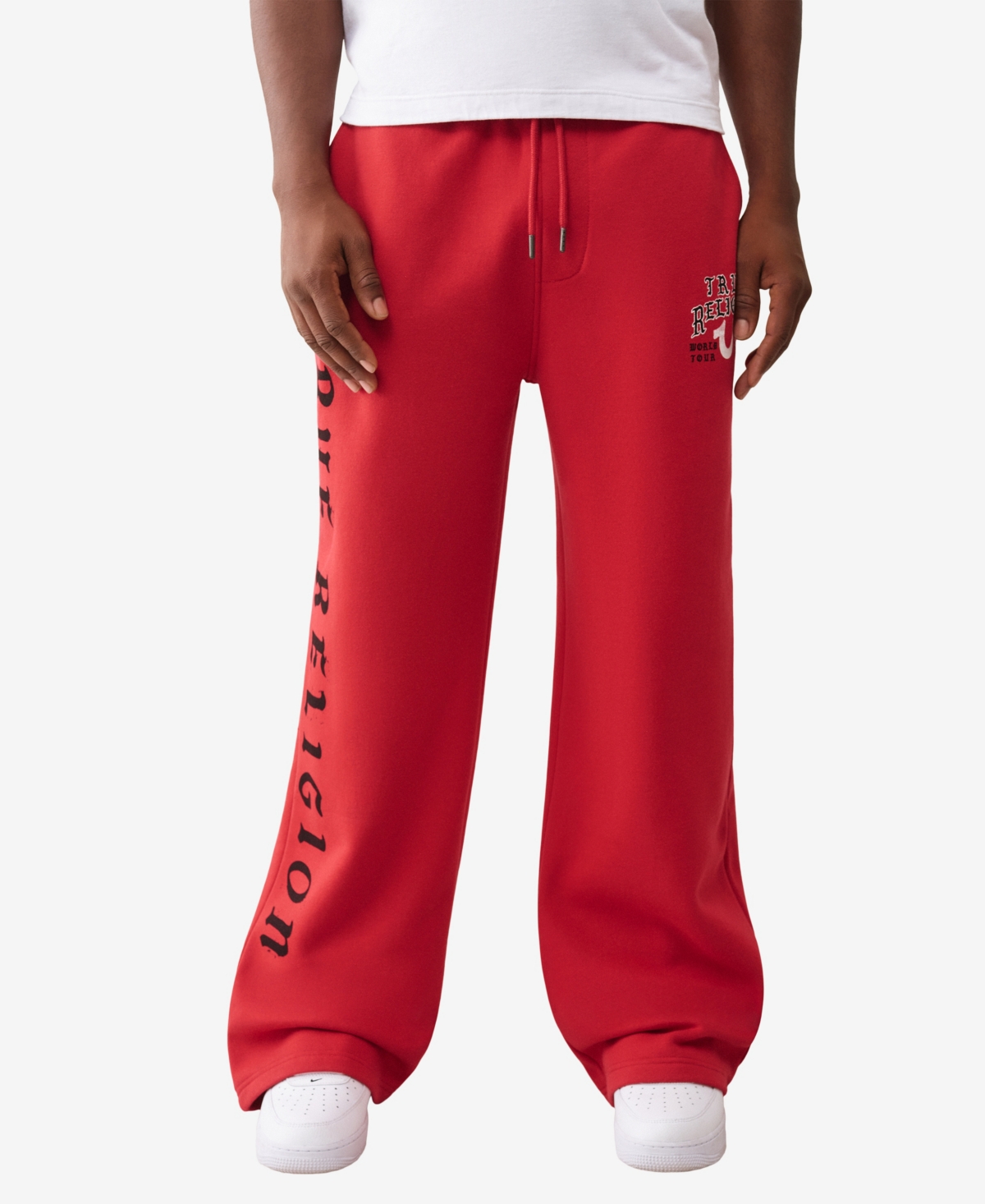 Click here for True Religion Mens Flag Design Sweatpants - Red prices