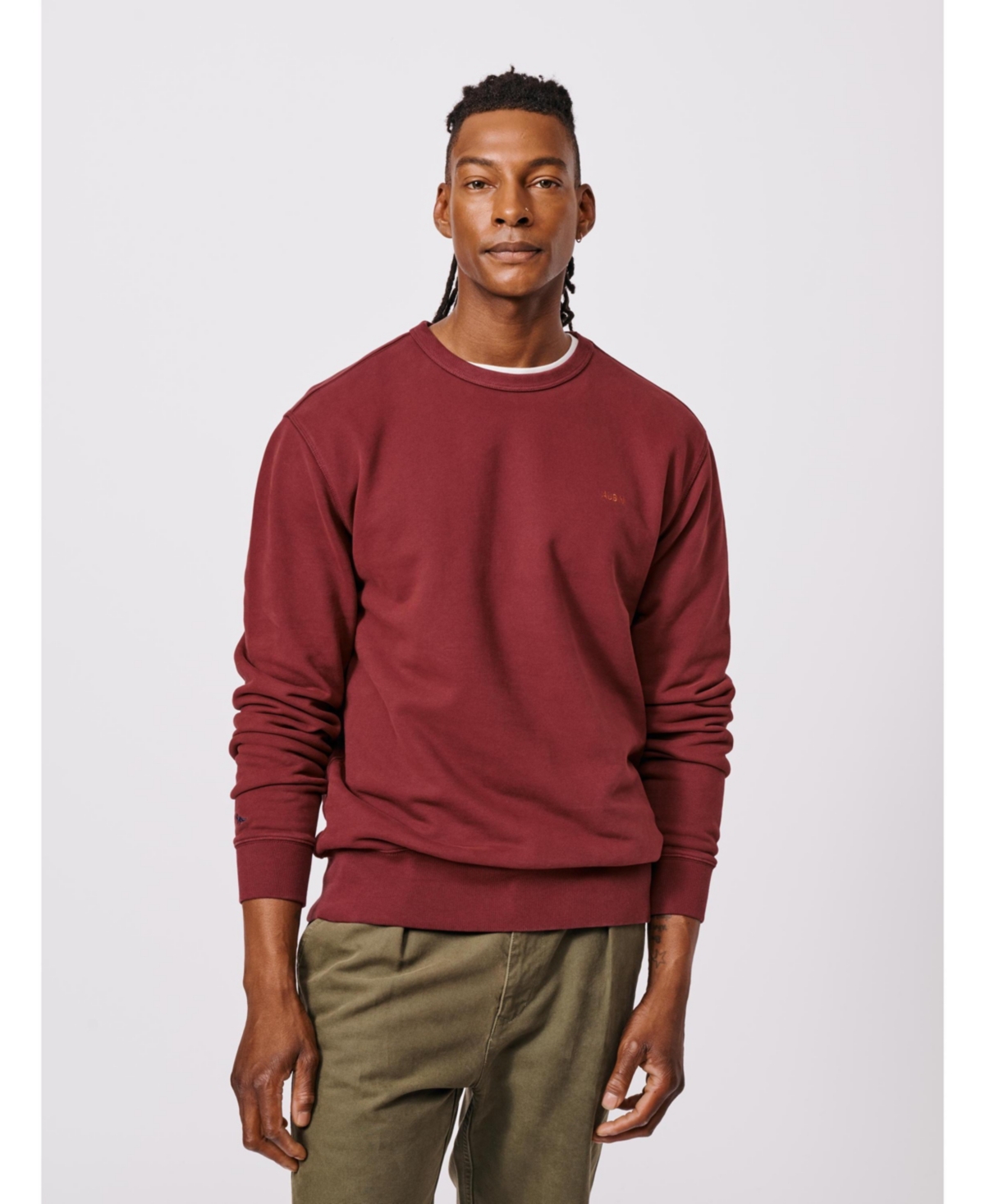 Click here for Aubin Mens Vestry Crew Neck Sweatshirt - Port prices