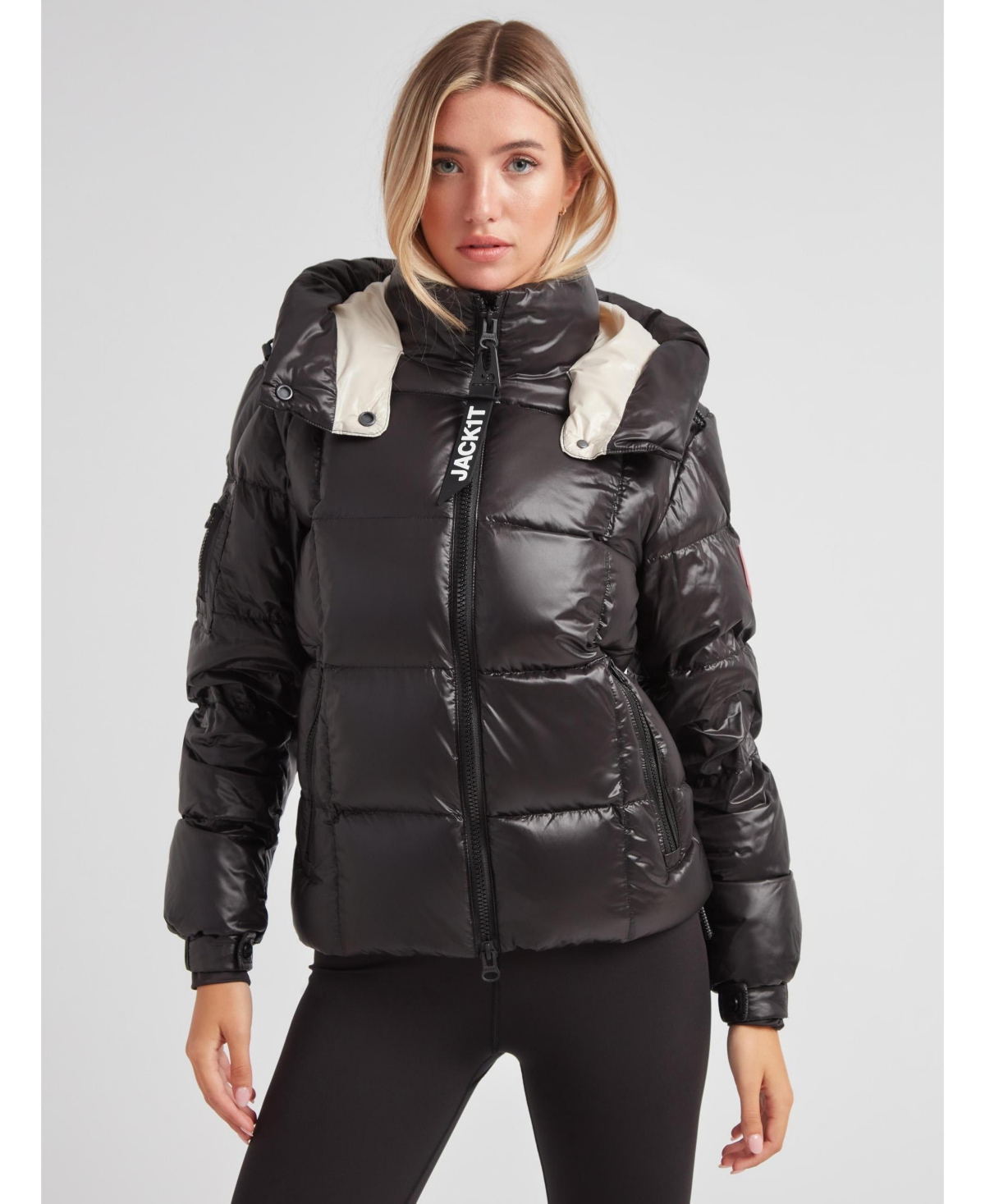 Click here for JACK1T Womens Ez Boxed Racer Hooded Puffer Coat -... prices