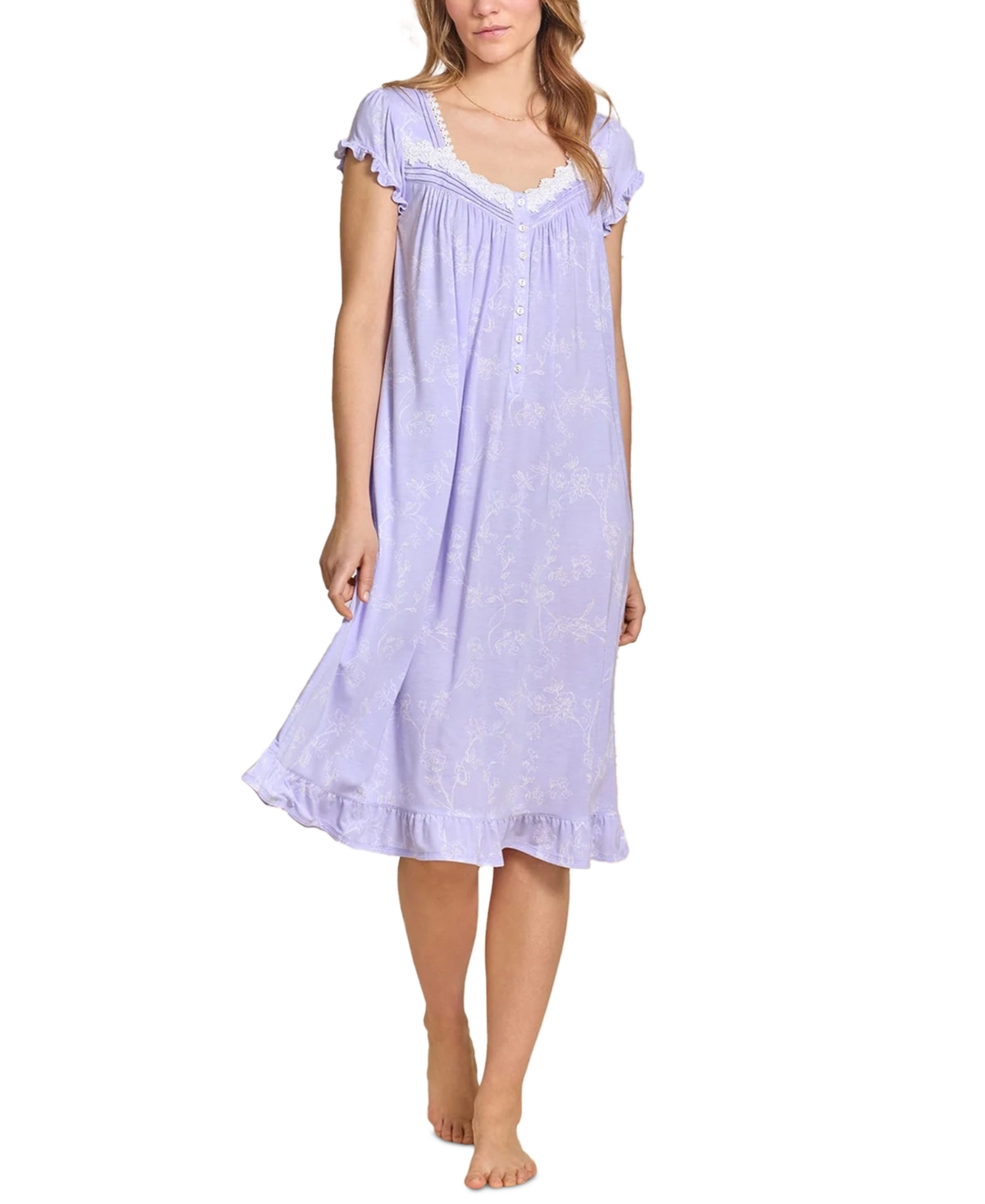Click here for Eileen West Womens Sweetheart Neck Printed Nightgo... prices