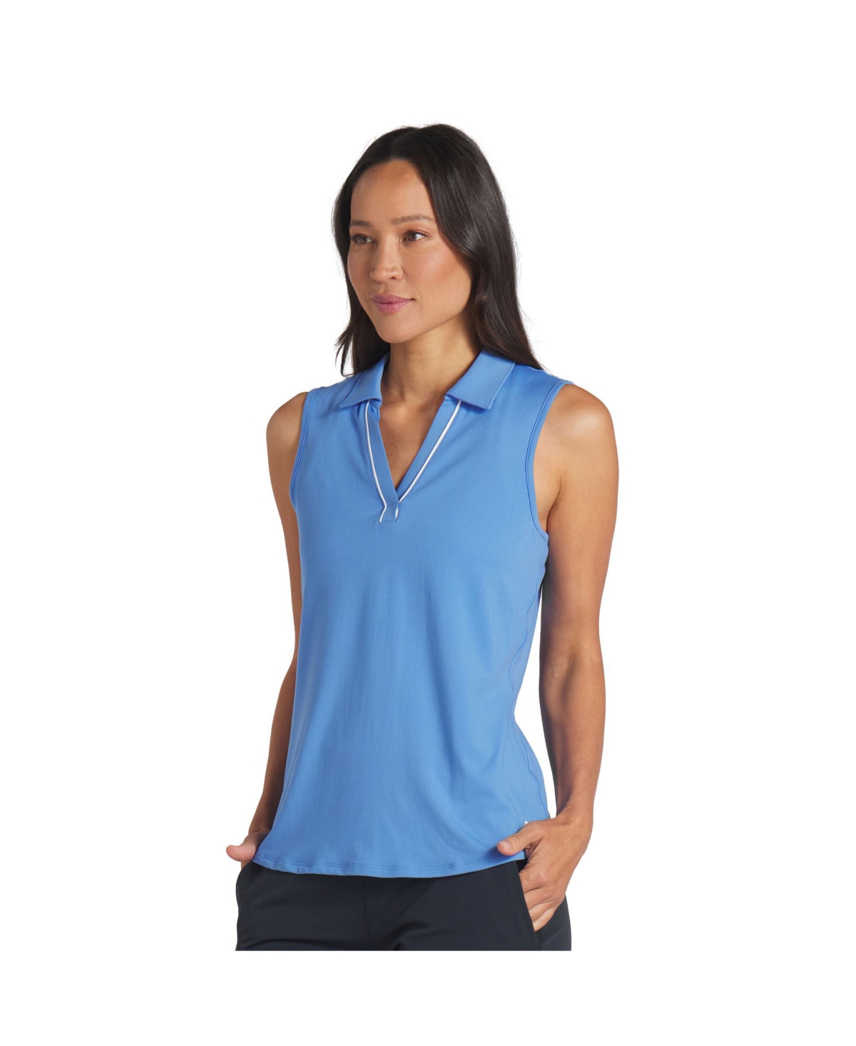 Click here for Puma Golf Cloudspun Piped Womens Sleeveless Golf P... prices