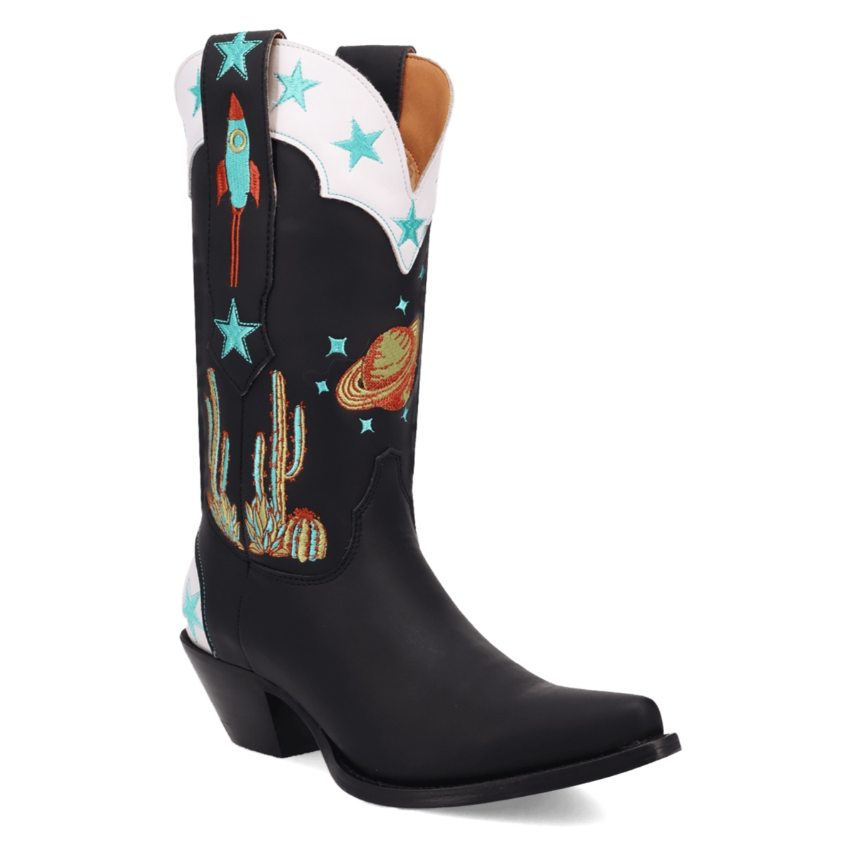 Click here for Dingo Womens Space Cowgirl Leather Boot - Black prices