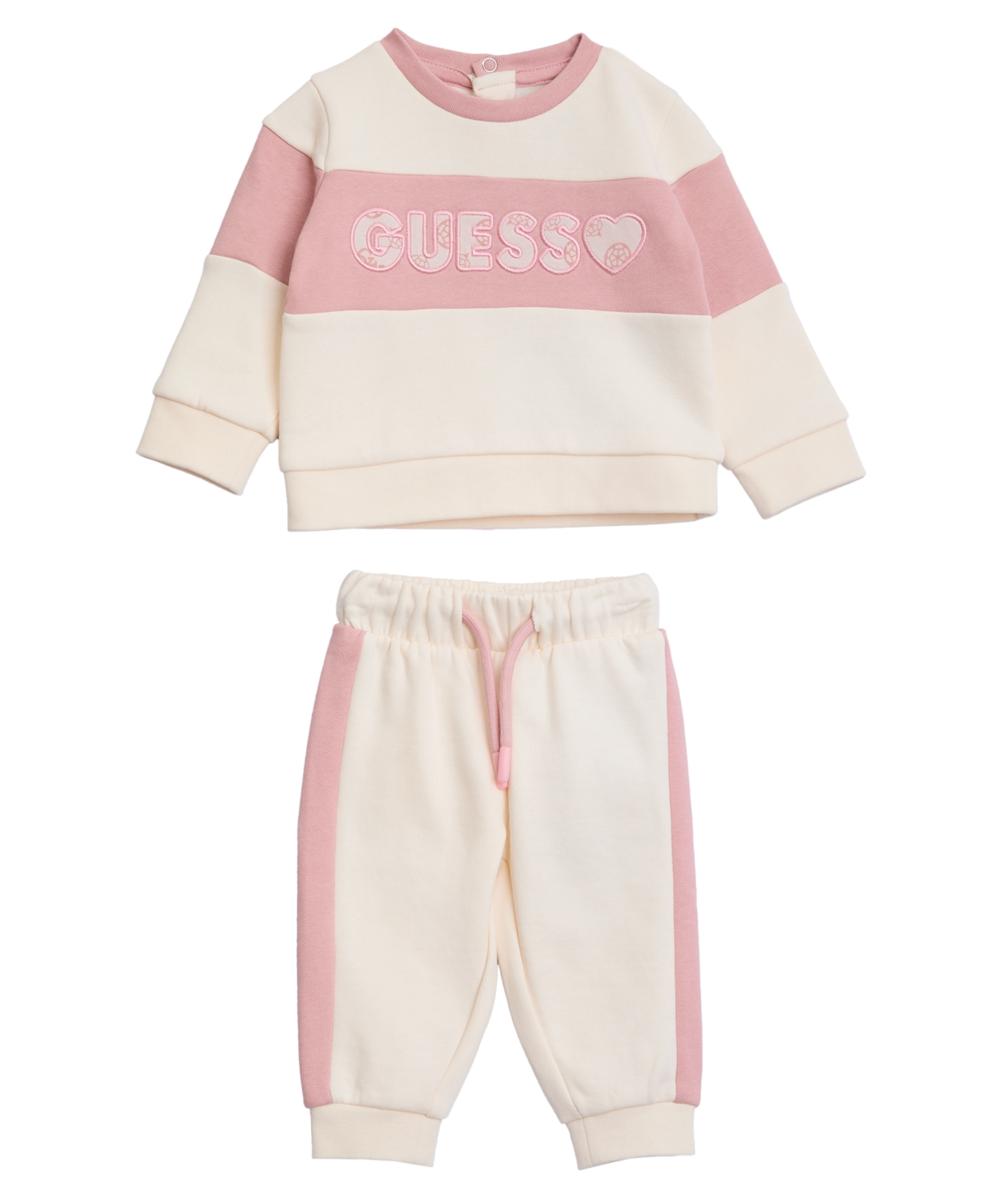 Click here for Guess Baby Girls 2-Piece Long-Sleeve Sweatshirt an... prices