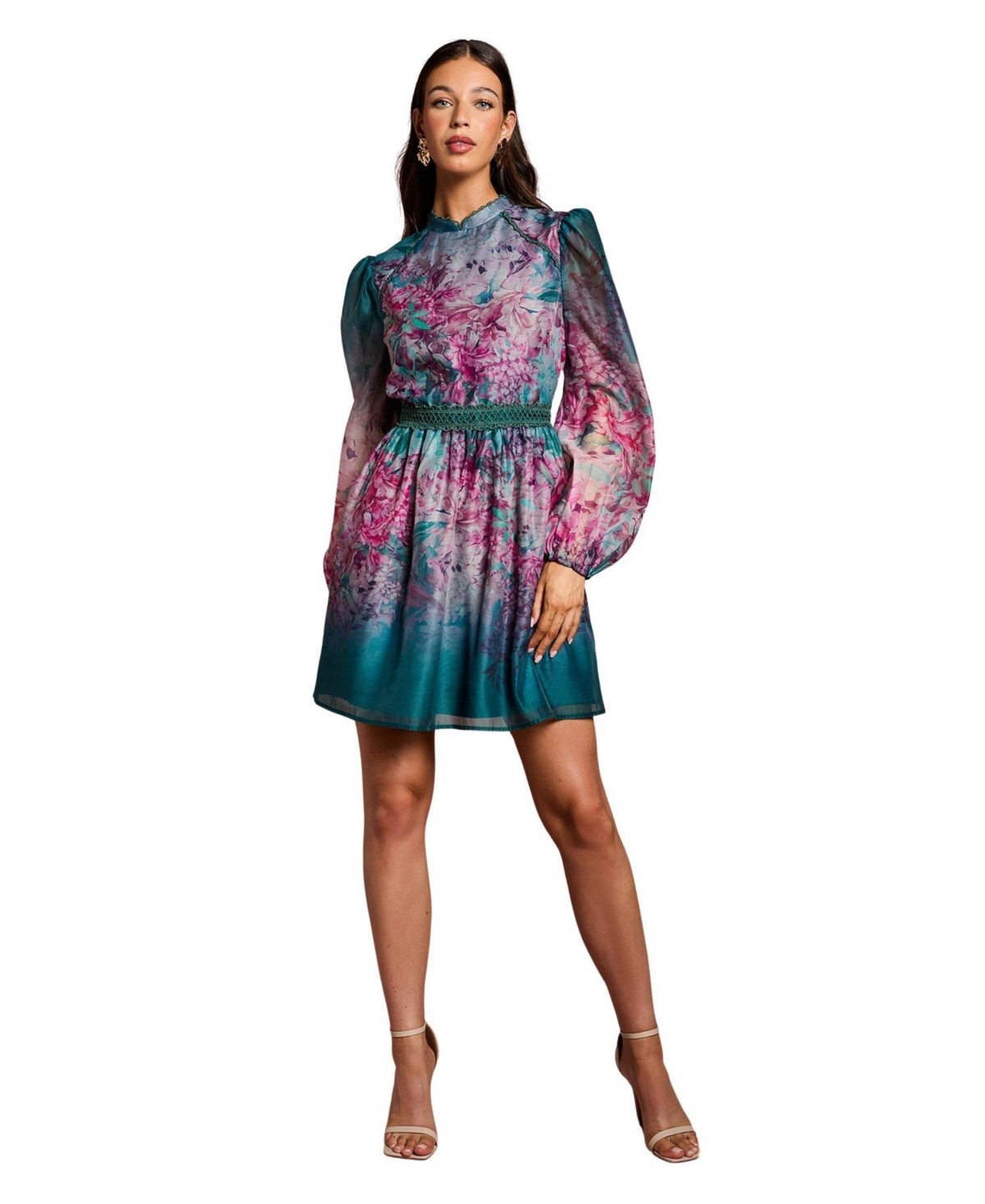 Click here for Coast Womens Organza Mini Dress With Floral Print... prices