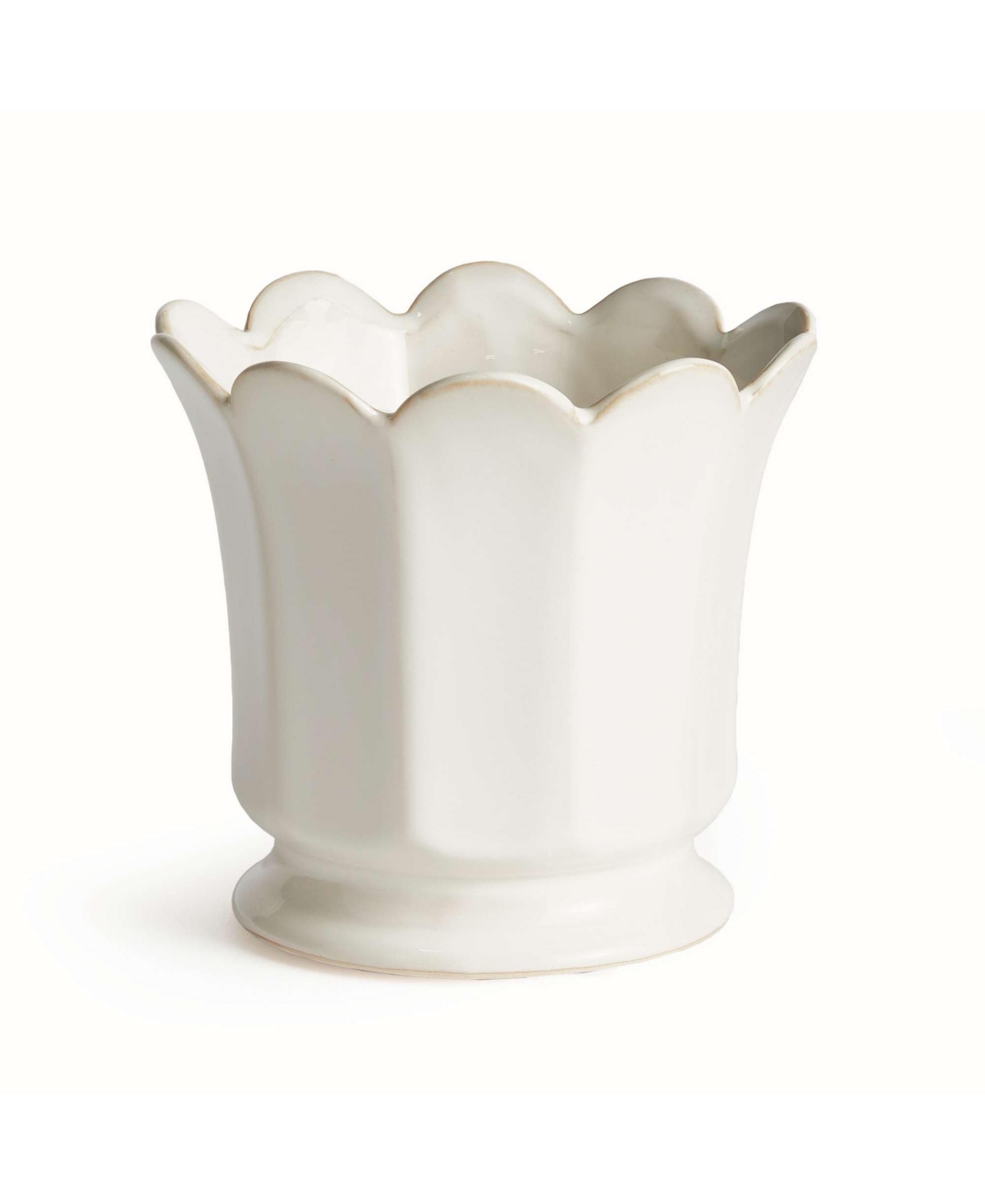 Click here for Napa Home & Garden Maline Footed Pot Small - White prices