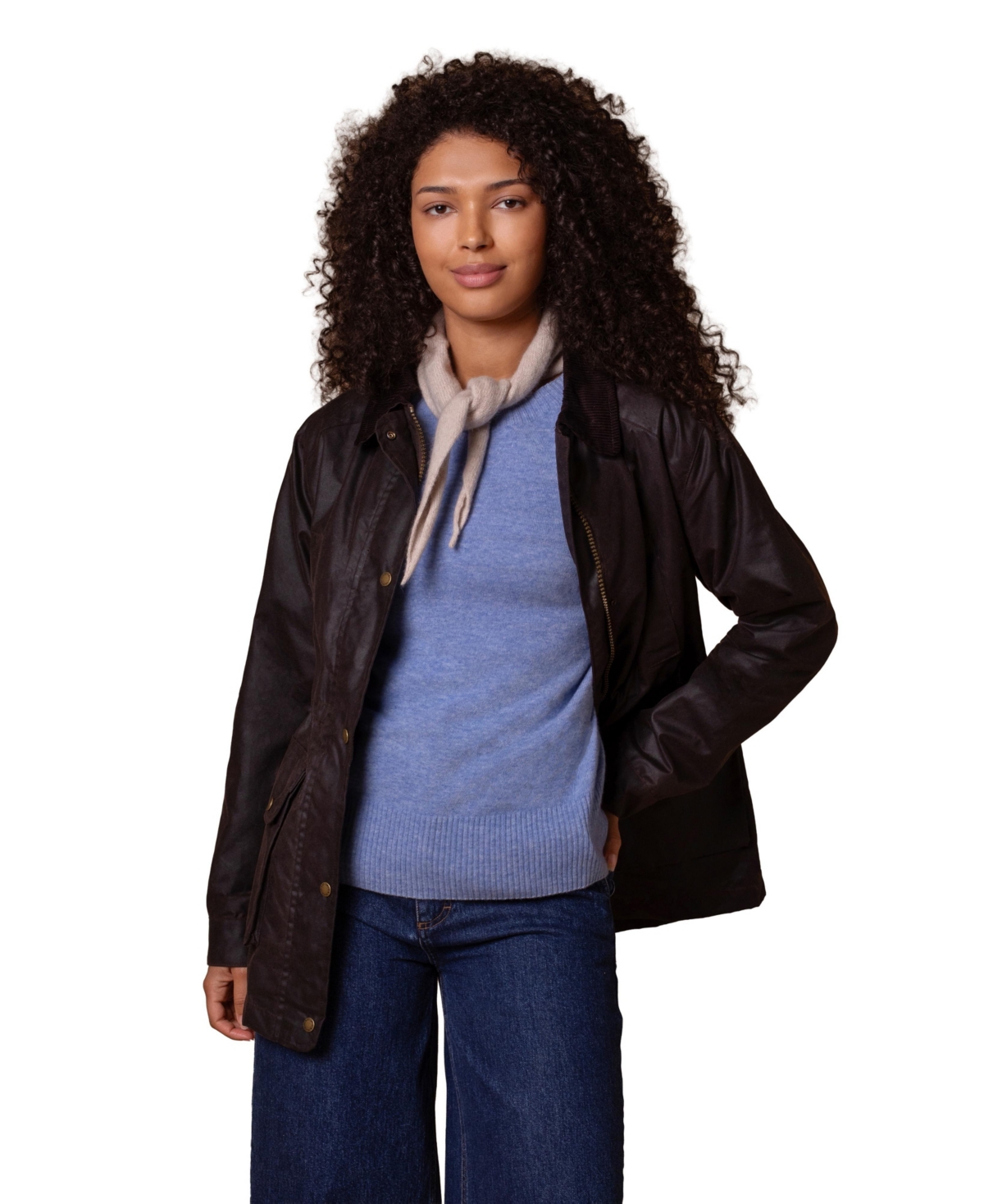 Click here for Celtic & Co. Womens British Waxed Cotton Zip Thru... prices
