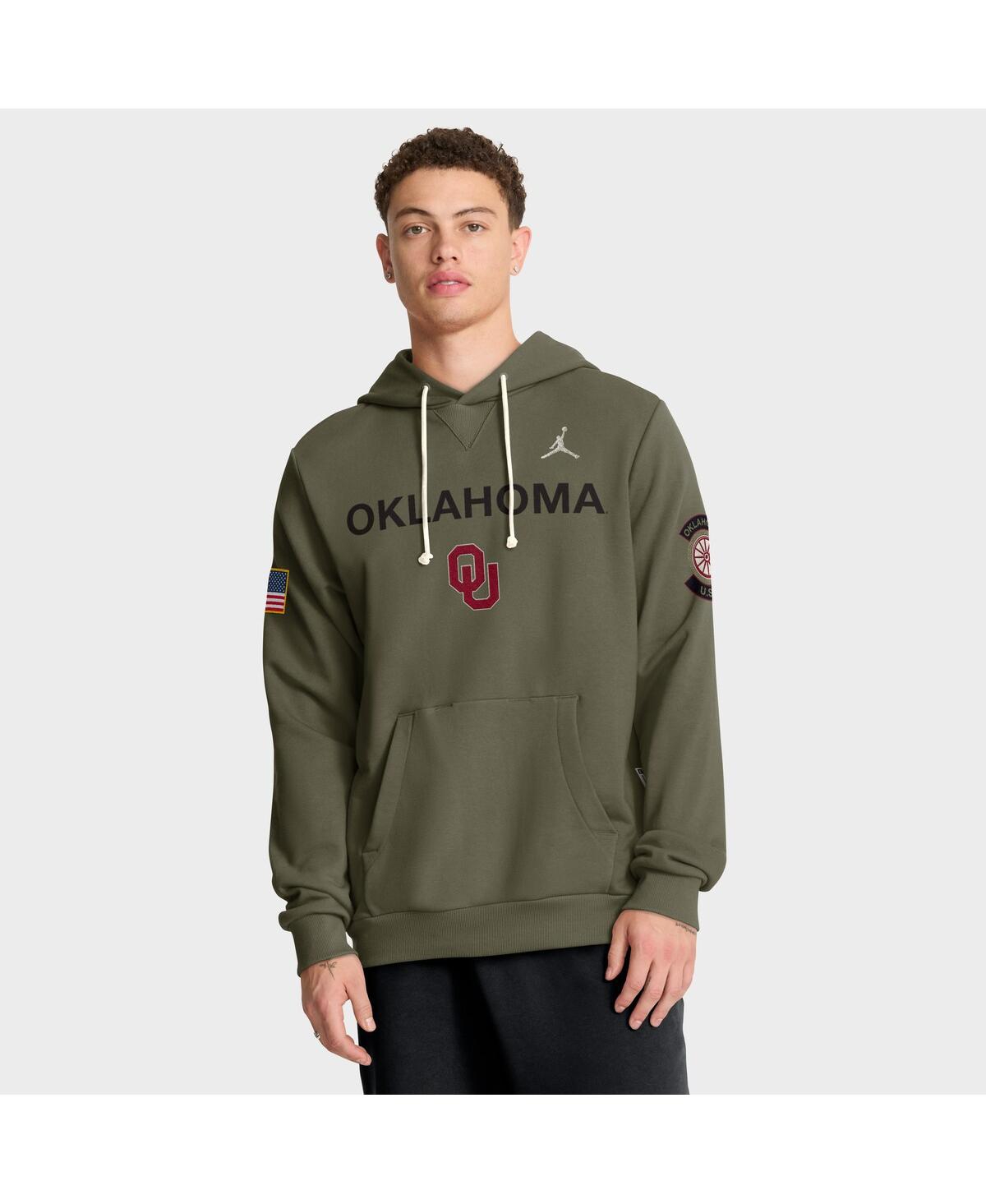 Click here for Jordan Mens Olive Oklahoma Sooners 2025 Military A... prices