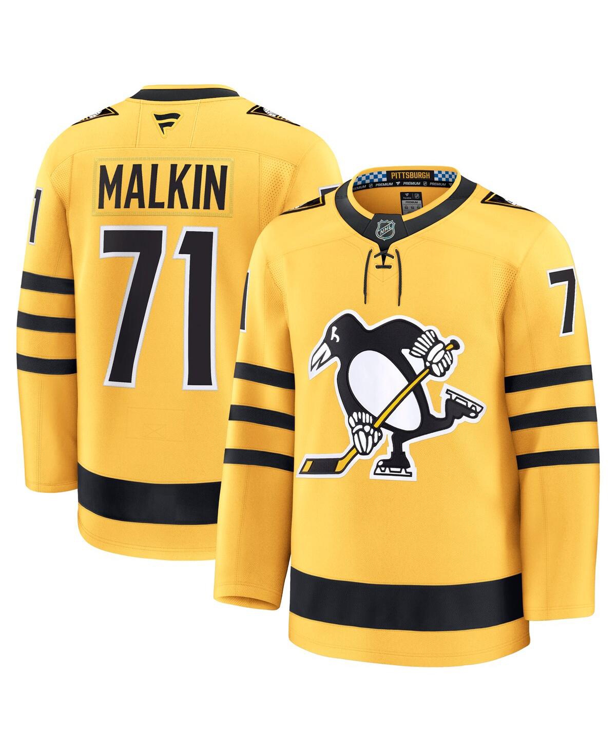 Click here for Fanatics Mens Evgeni Malkin Gold Pittsburgh Pengui... prices