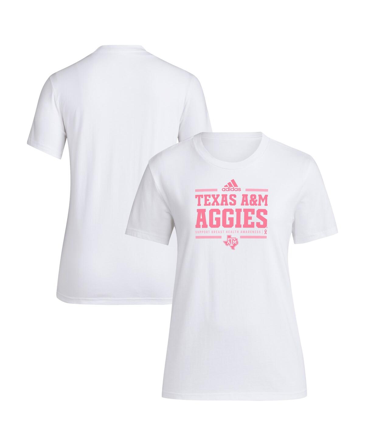 Click here for Adidas Womens White Texas A&M Aggies 2024 Breast C... prices