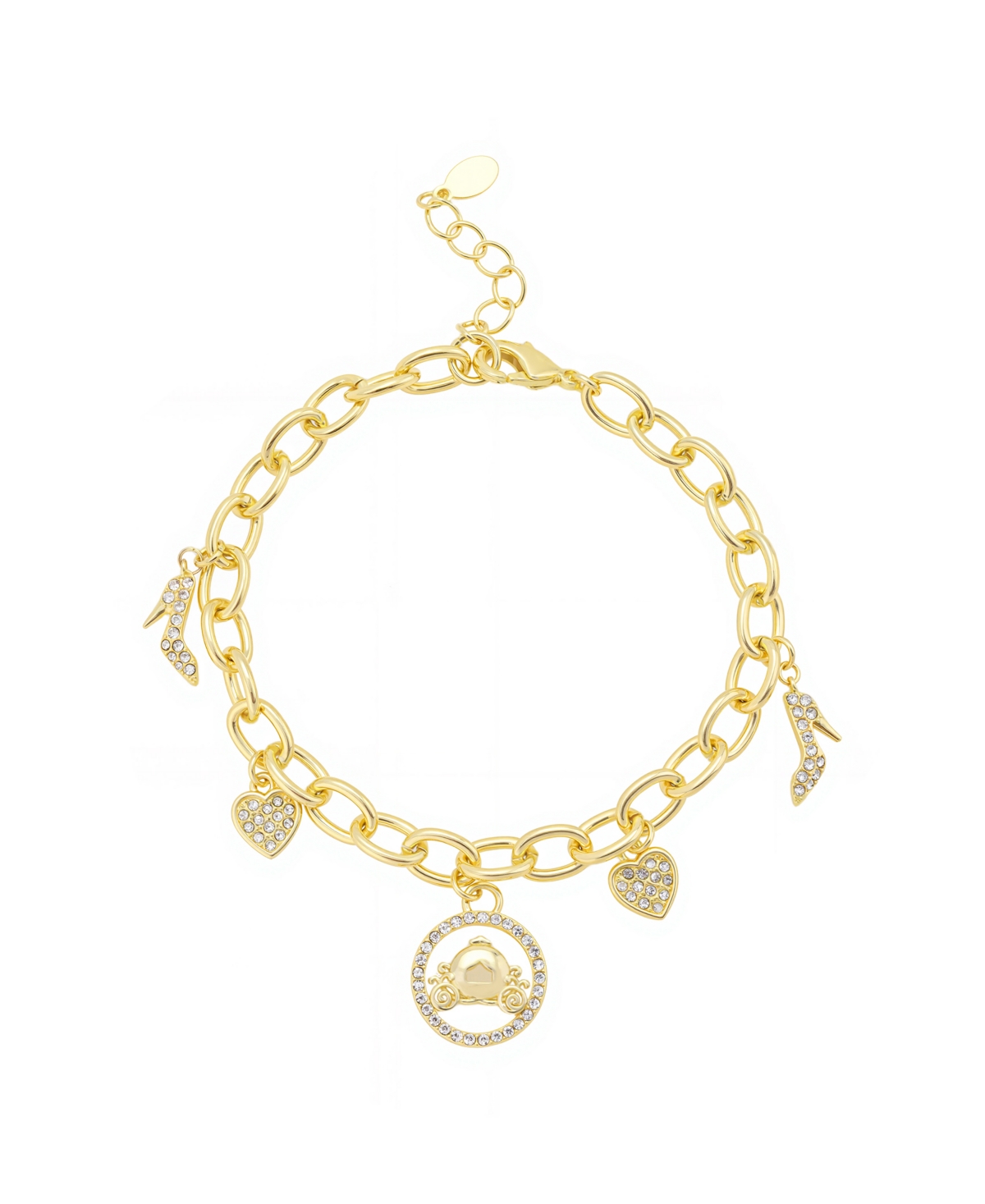 Click here for Disney Cinderella Crystal Chain Link Bracelet - Go... prices