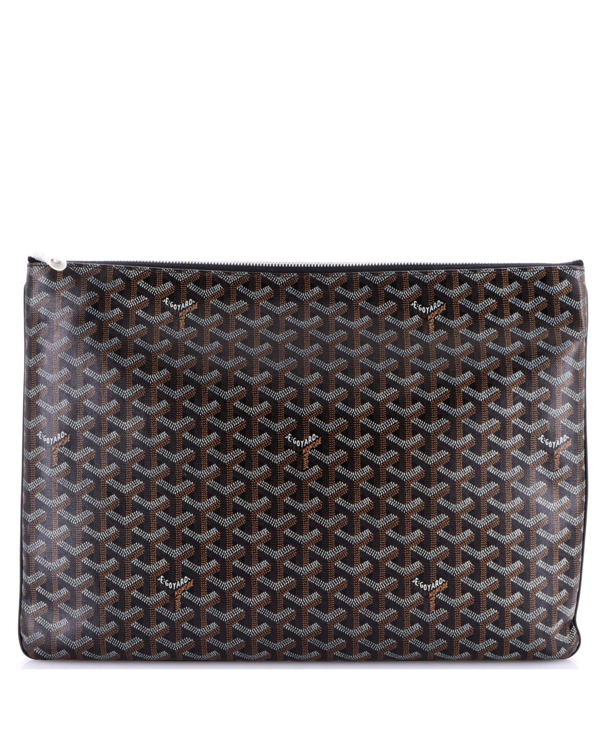 Click here for Pre-Owned Goyard Gm Senat Zip Pouch Coated Canvas... prices