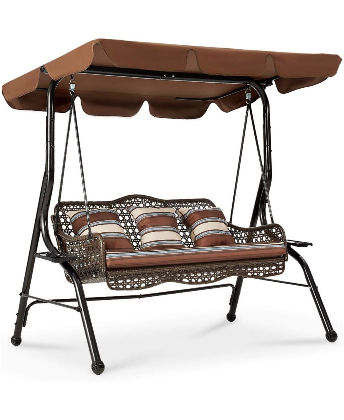 Click here for Aecojoy 3-Seat Proch Swing Chair with Canopy - Bro... prices