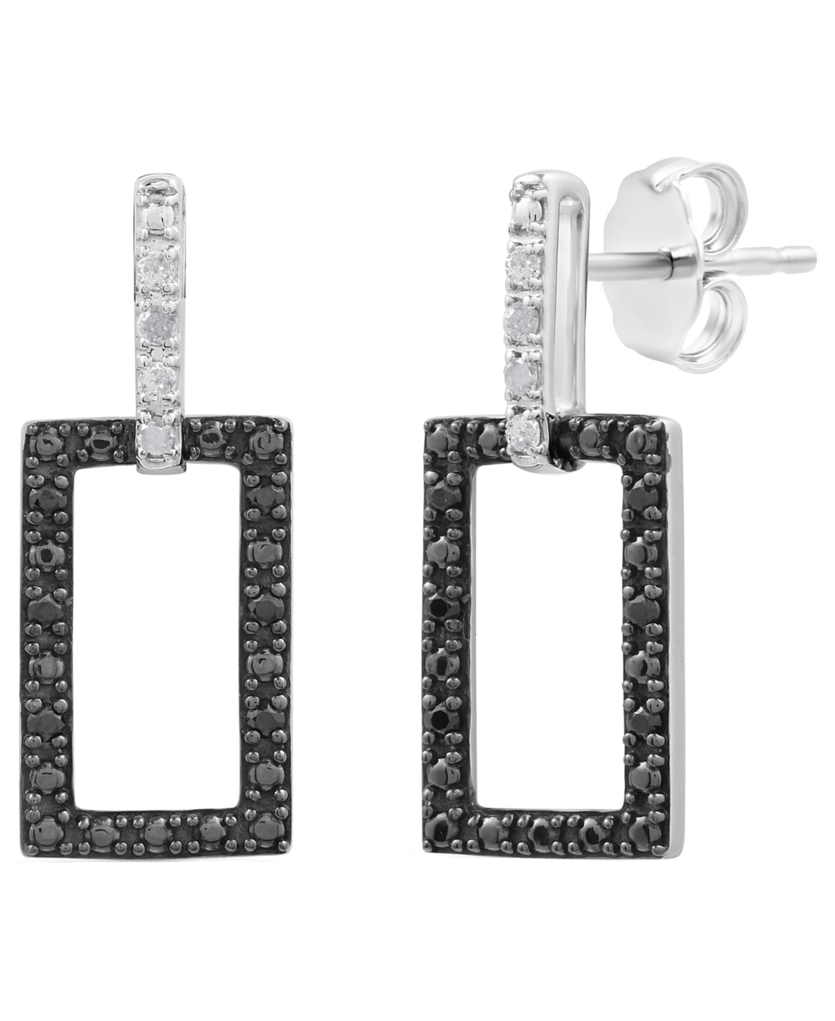Click here for Macys Diamond Post Back Earrings (1/6 ct. t.w.) in... prices