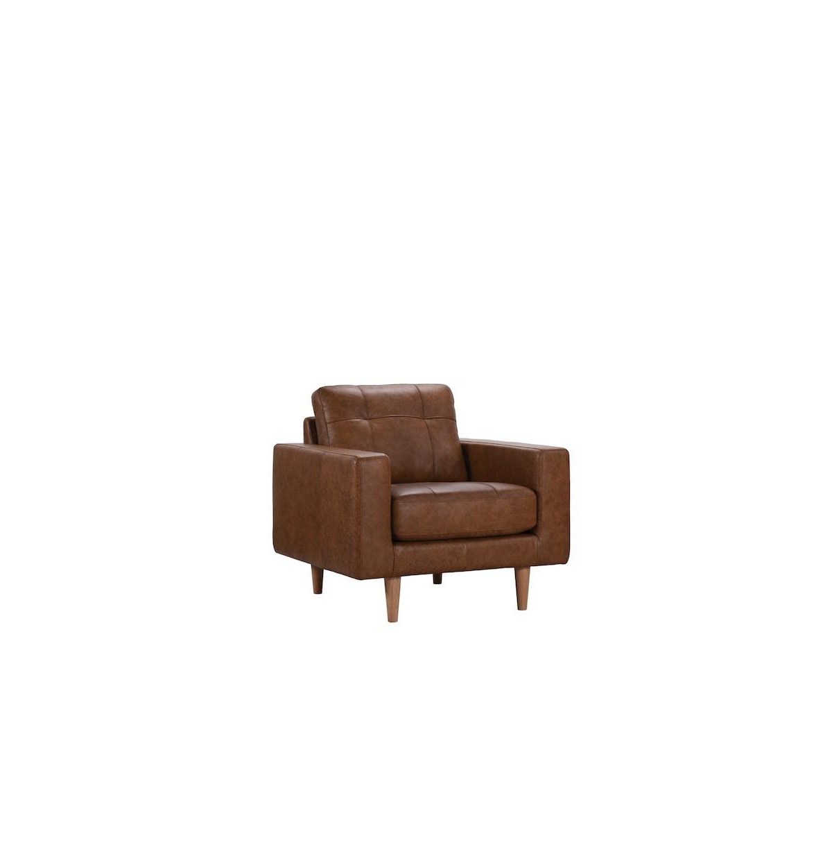Click here for Glisan Full-Grain Leather Chair  Brown prices
