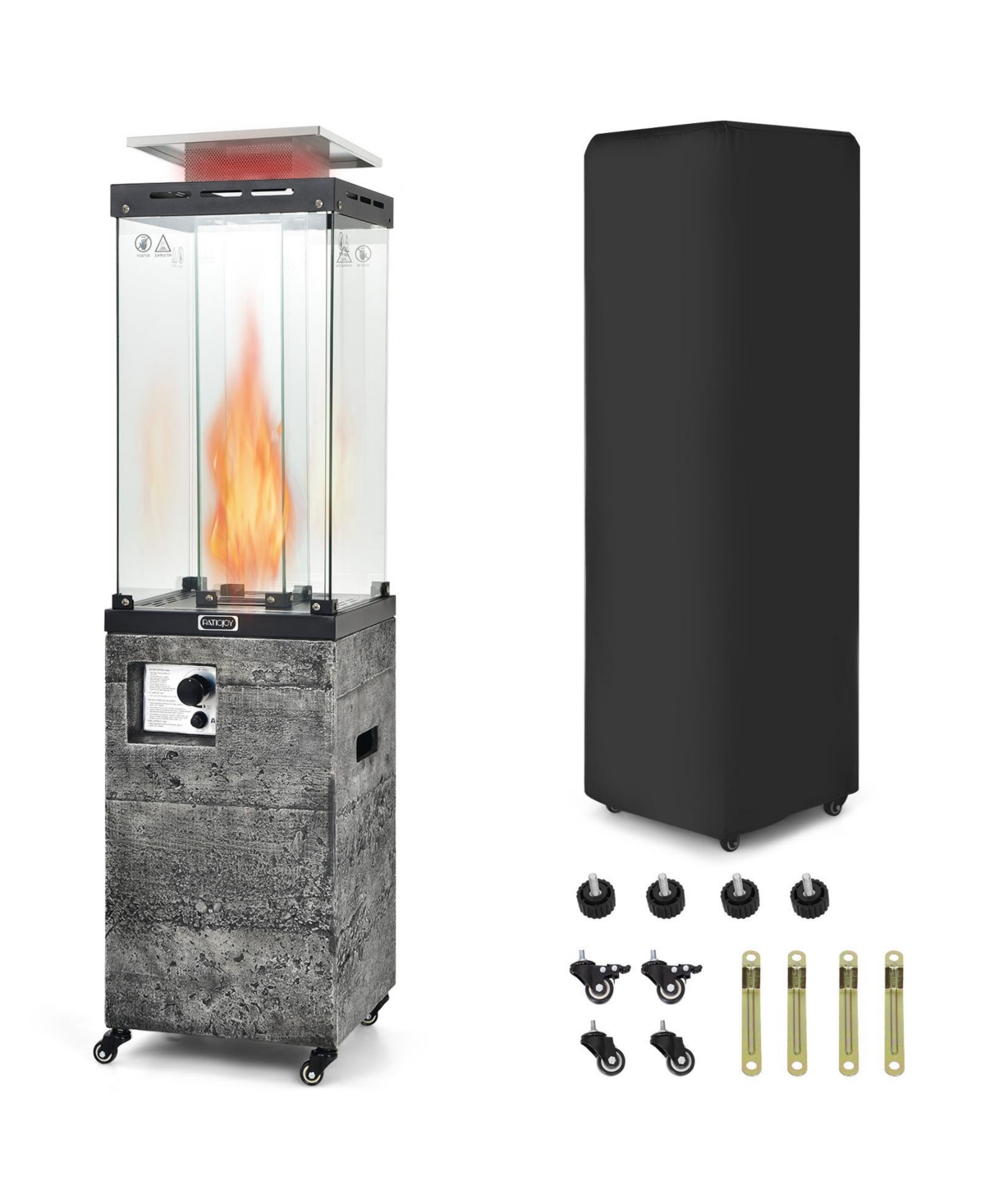 Click here for 41 000 Btu Propane Patio Heater with Metal Hood -... prices