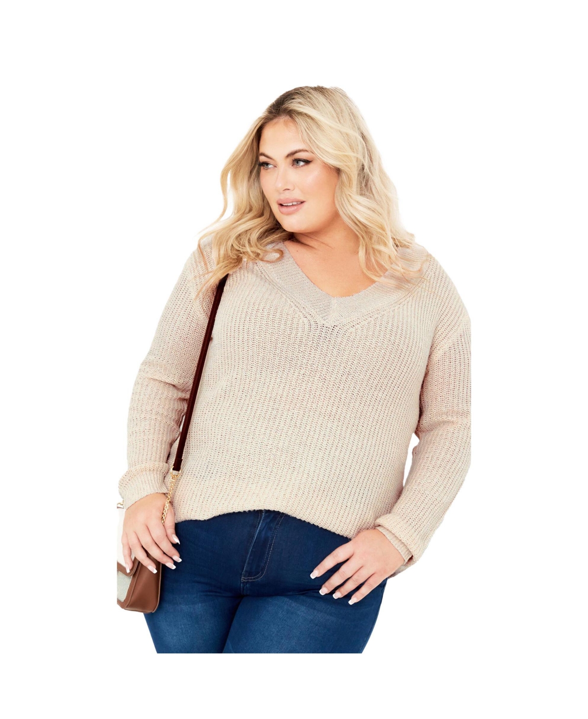 Click here for Avenue Womens Kasey Sweater - Oatmeal prices
