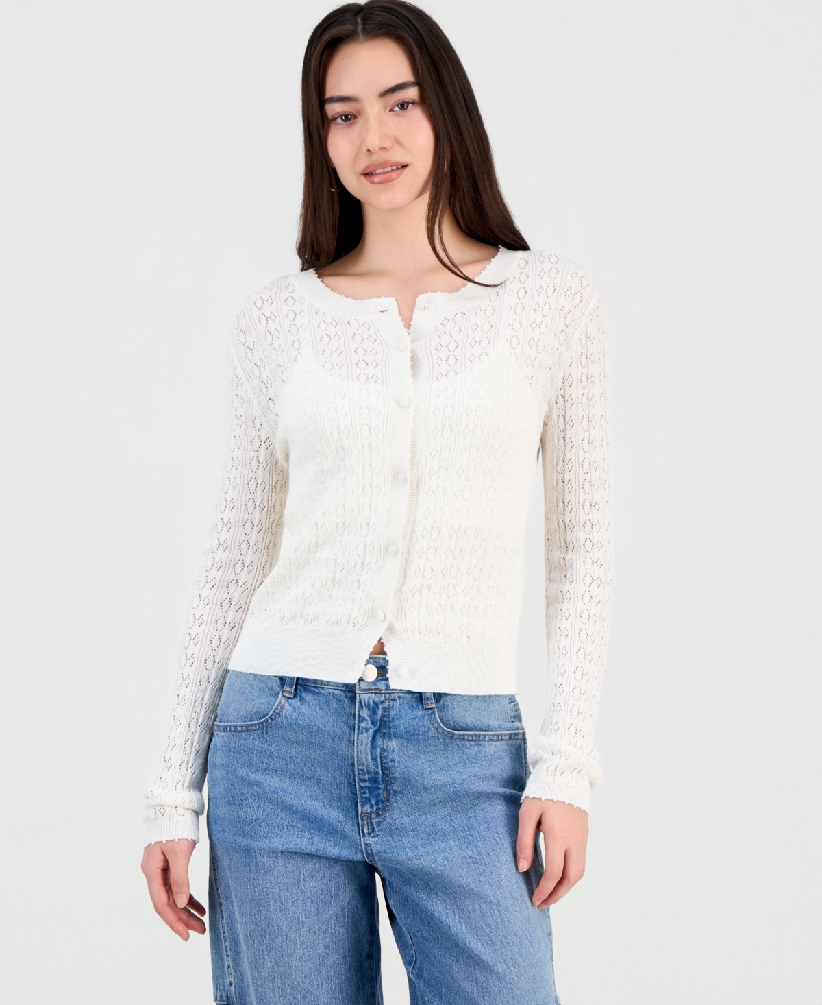 Click here for And Now This Womens Pointelle Cardigan  Macys Excl... prices