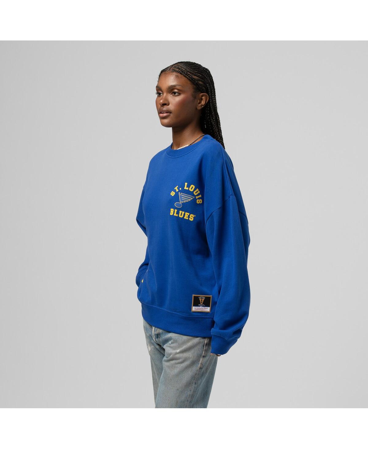 Click here for Mitchell & Ness Womens Blue St. Louis Blues Vintag... prices