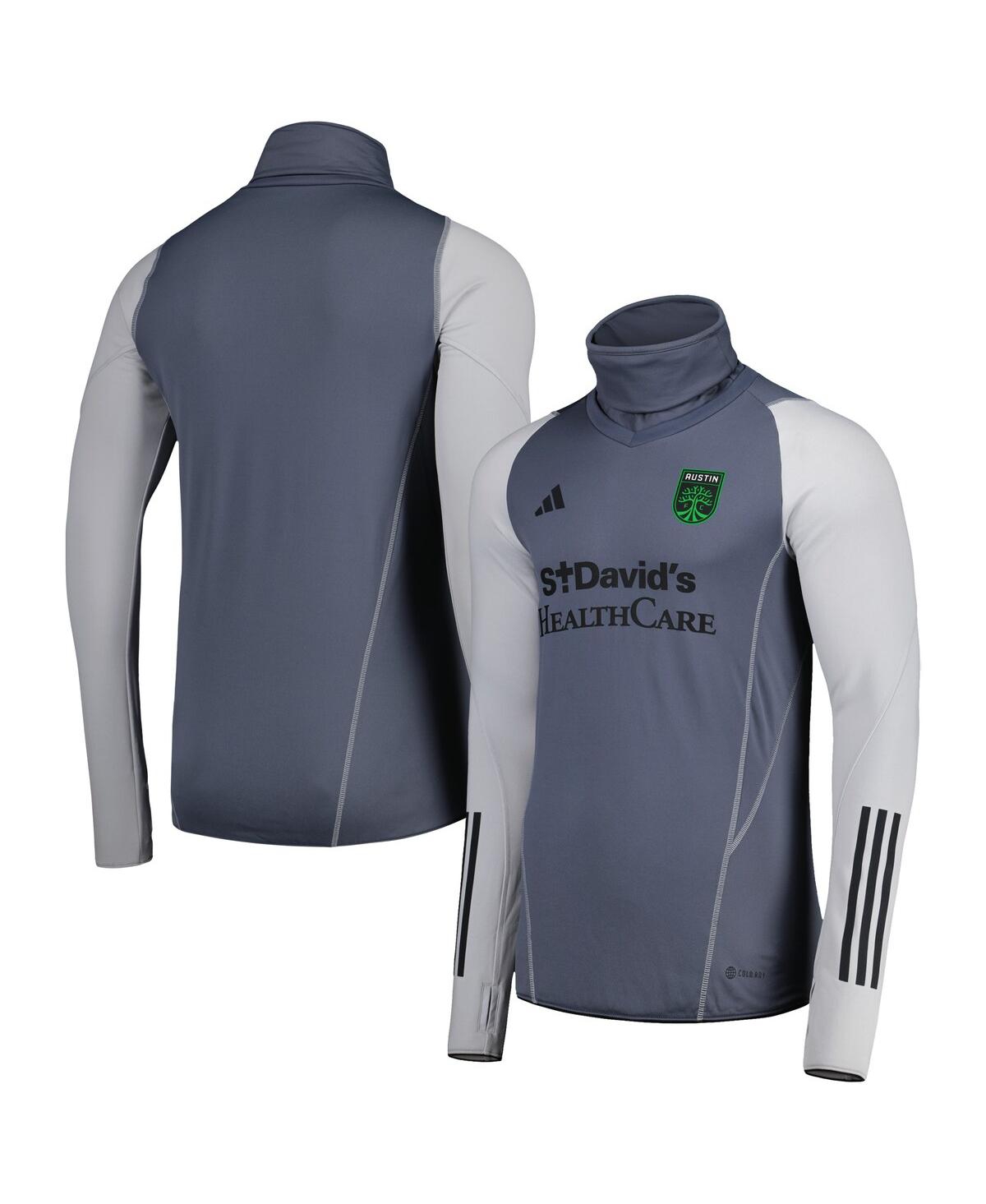 Click here for Adidas Mens Gray Austin Fc Warm Raglan Cold.rdy Sw... prices