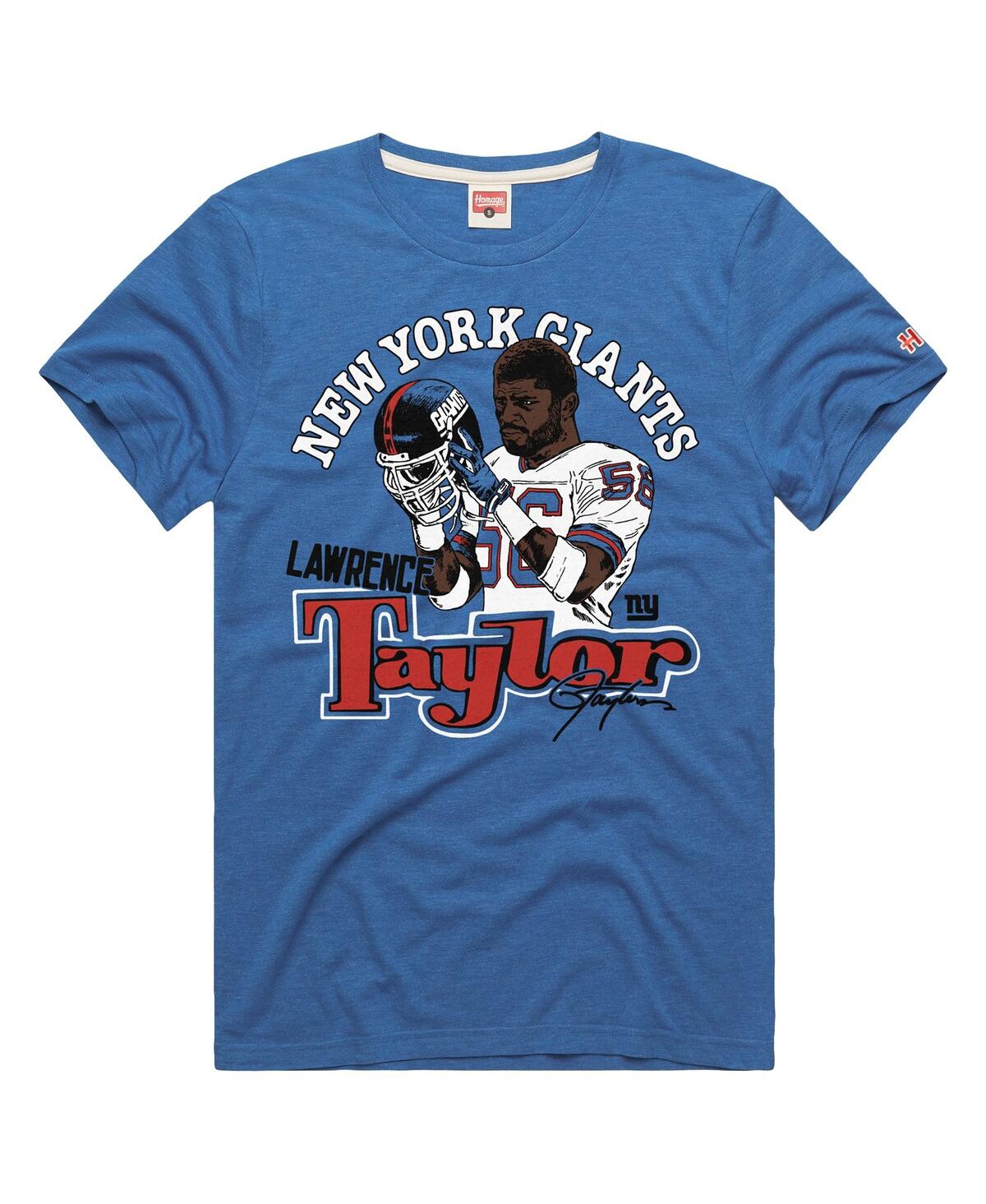 Click here for Homage Mens and Womens Lawrence Taylor Royal New Y... prices