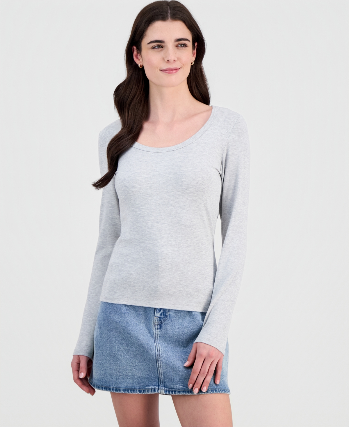 Click here for Hippie Rose Juniors Jersey Knit Long-Sleeve Top -... prices