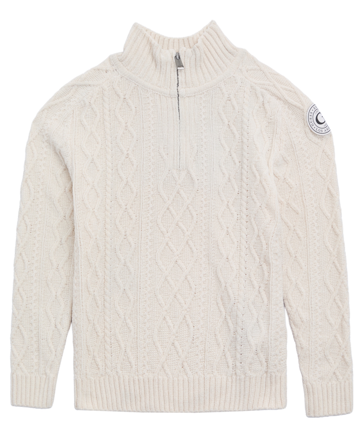 Click here for Guess Boys 7-18 Long-Sleeve Sweater - Stone prices