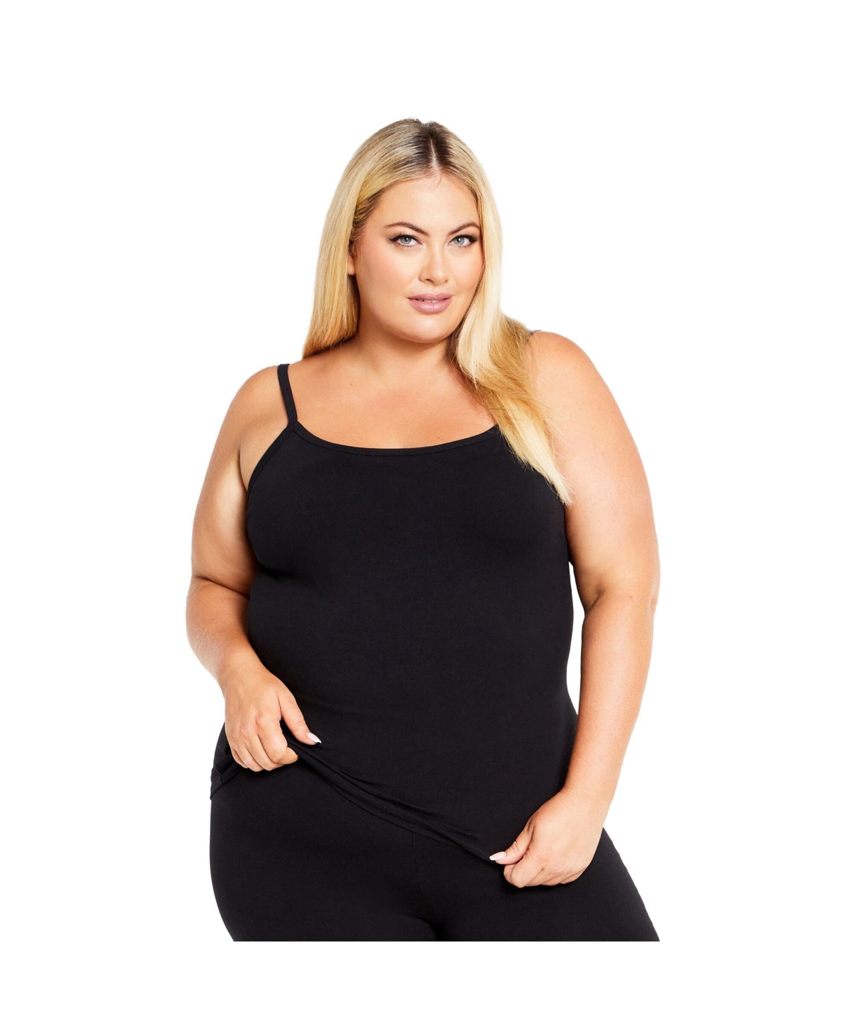 Click here for Avenue Womens Plus Size Essential Cotton Knit Cami... prices