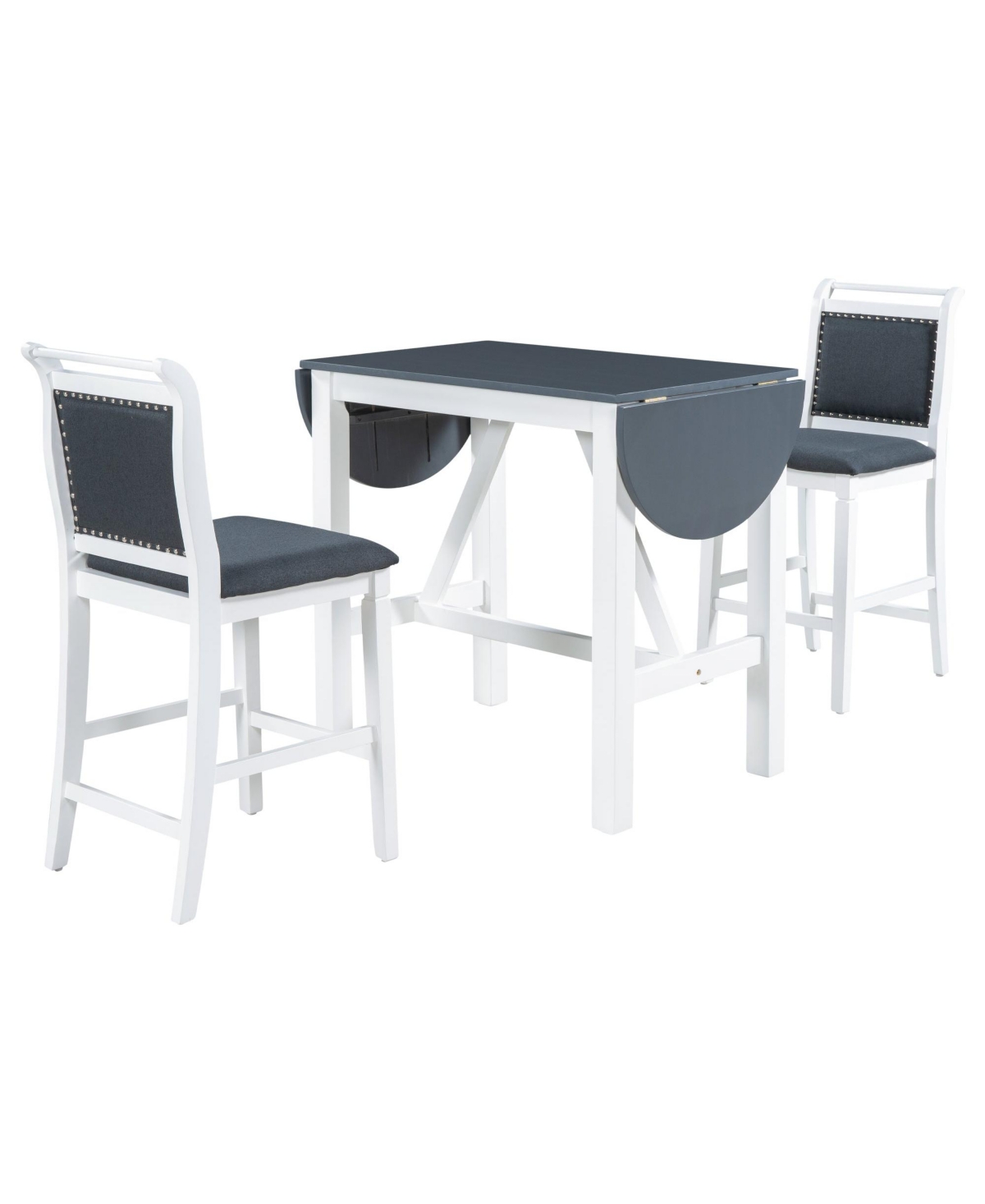 Click here for 3-Piece Wood Counter Height Drop Leaf Dining Table... prices