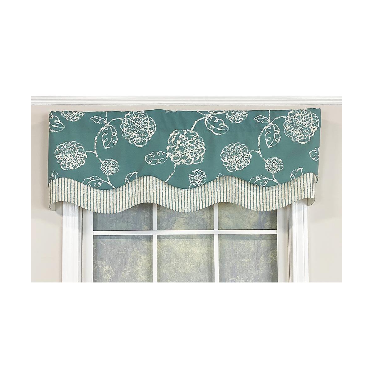 Click here for Rlf Home Pouf Floral Glory Valance Black. 3 Rod Po... prices
