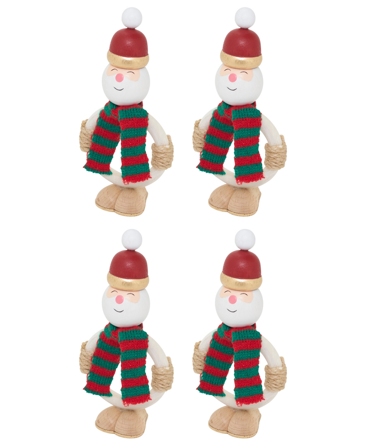 Click here for Saro Lifestyle Twinkle Hat Santa Napkin Ring  Set... prices