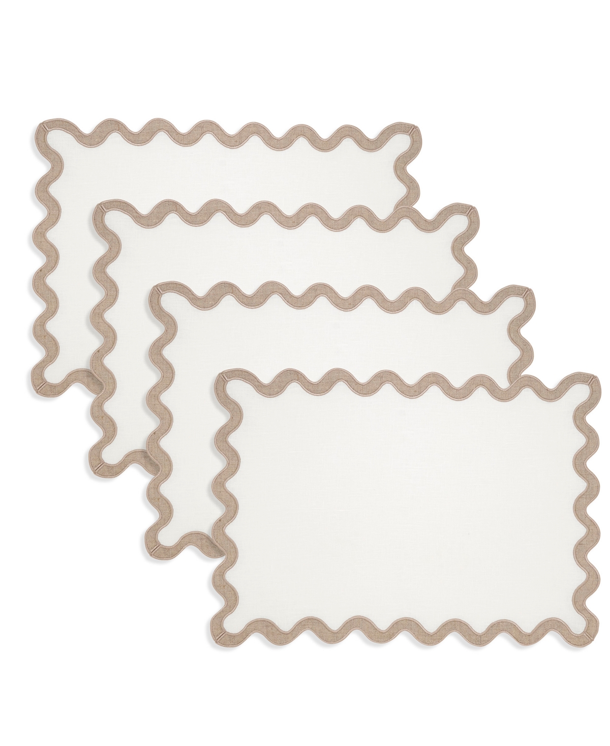 Click here for Saro Lifestyle Linen Eco Scallop Border Placemat... prices