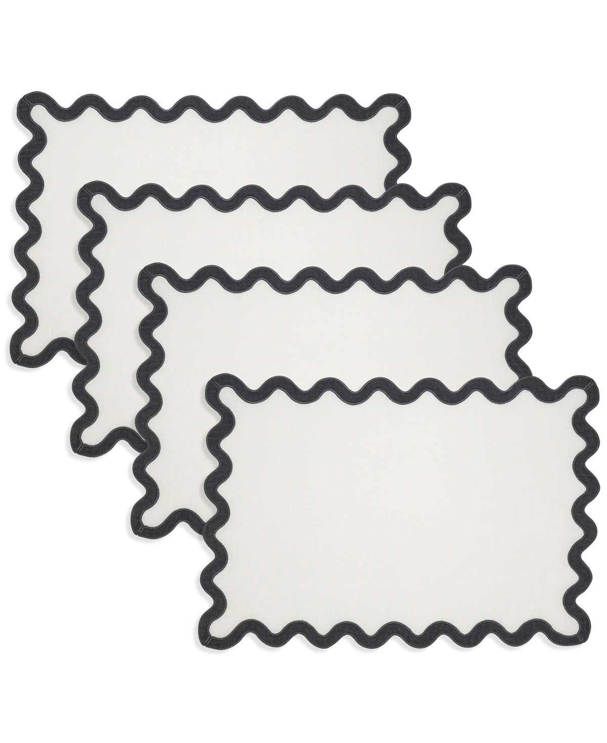 Click here for Saro Lifestyle Linen Eco Scallop Border Placemat... prices