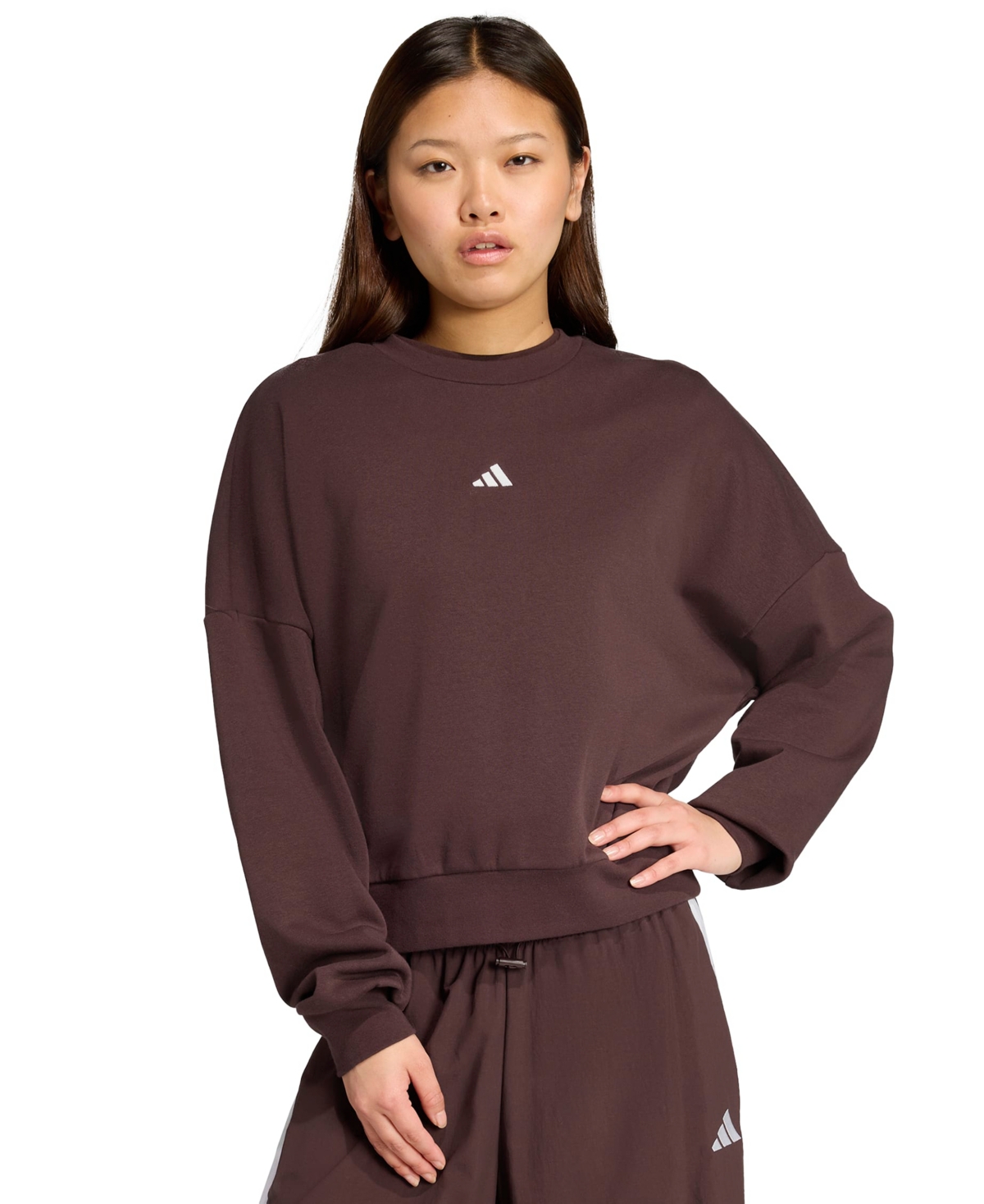 Click here for adidas Womens Essentials Crewneck Small-Logo Sweat... prices