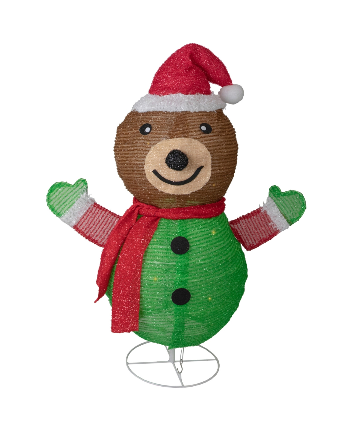 Click here for Northlight 25 Pop-up Bear Wearing Santa Hat Outdoo... prices